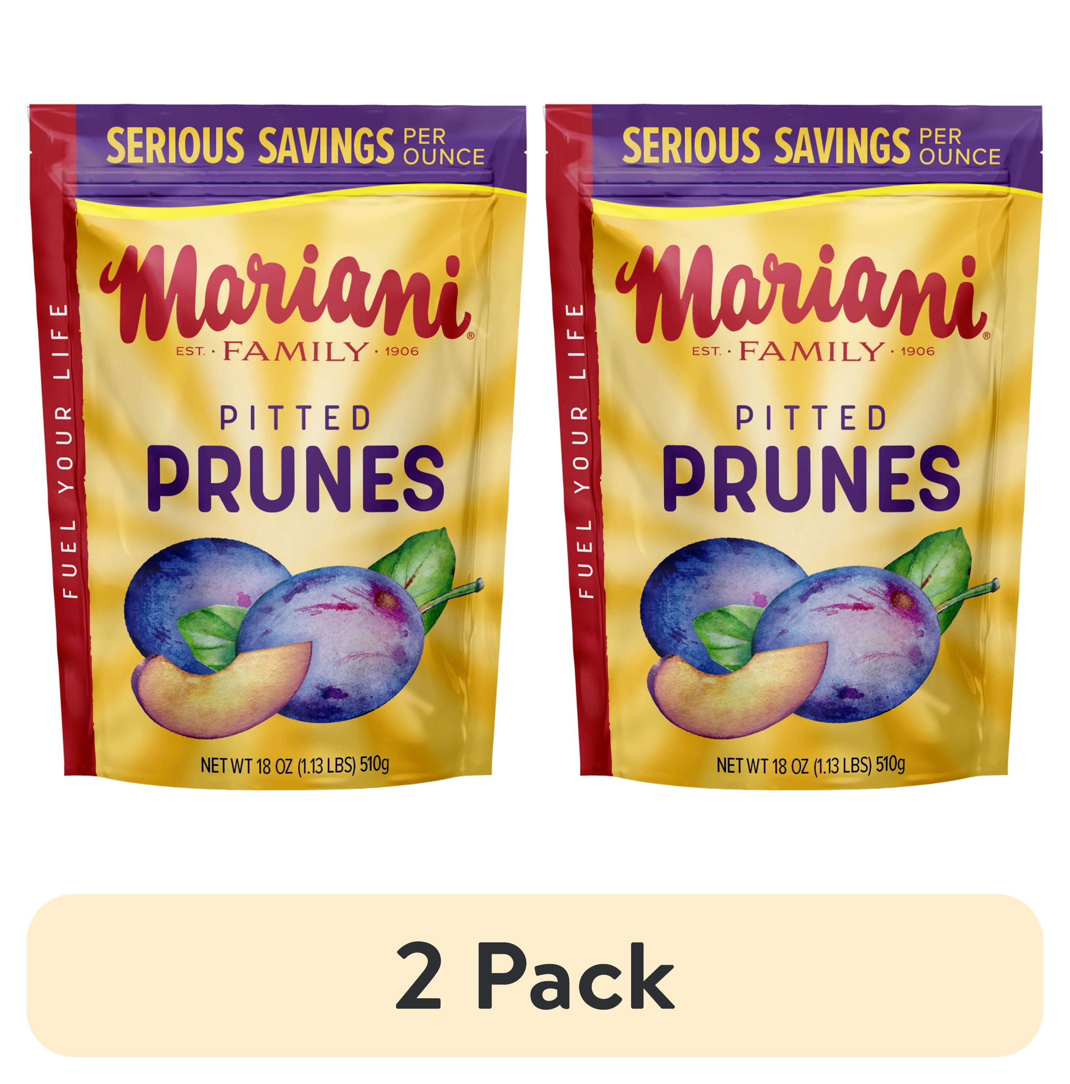 (2 pack) Mariani Dried Pitted Prunes, 18oz - Walmart.com