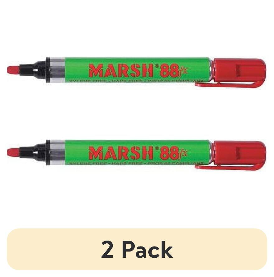 (2 pack) Marsh Red 88fx Metal Paint Marker,PK12 MK110RD - Walmart.com