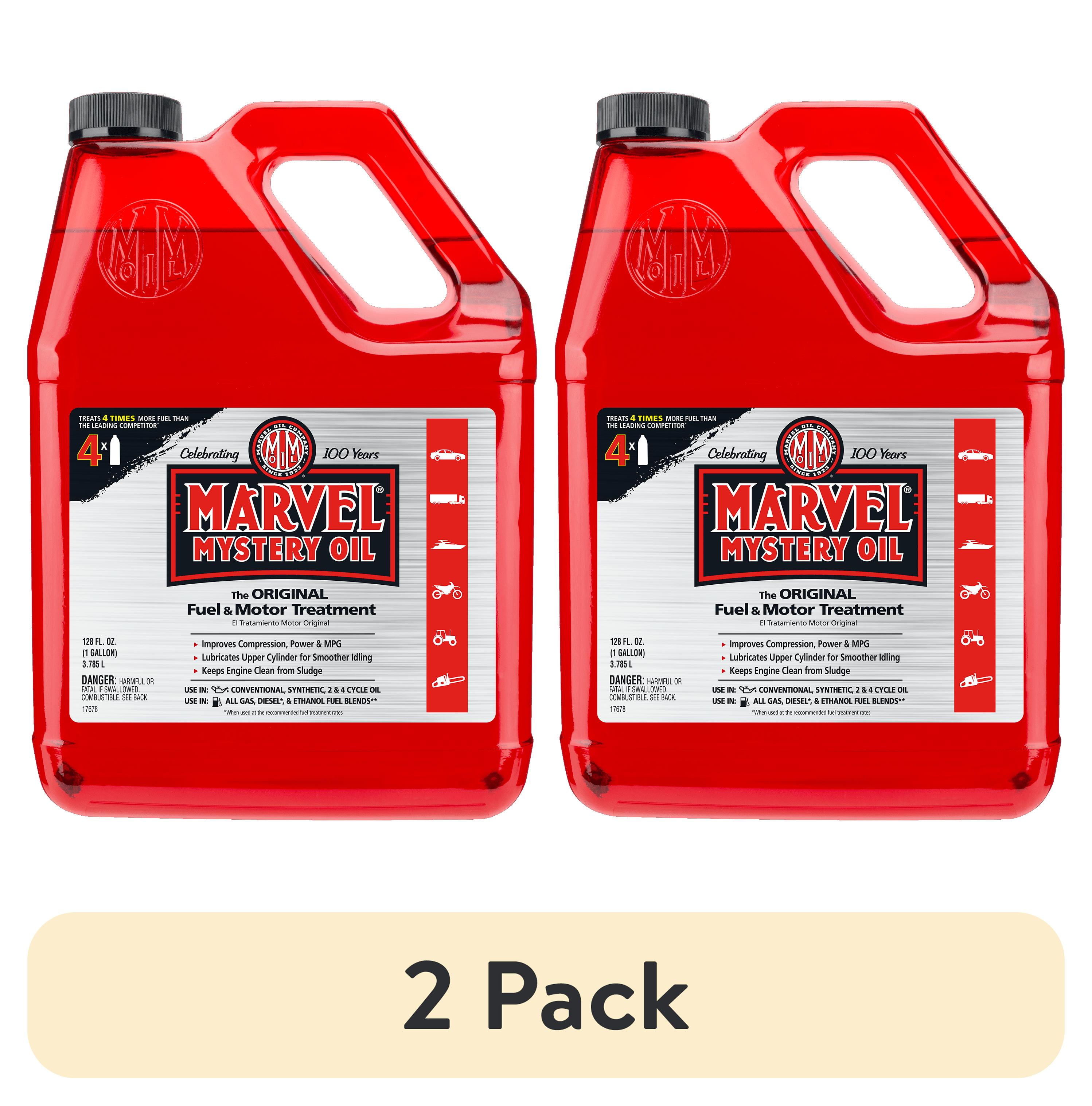 (2 pack) Marvel Mystery Oil - Oil Enhancer and Fuel Treatment, 1 Gallon ...