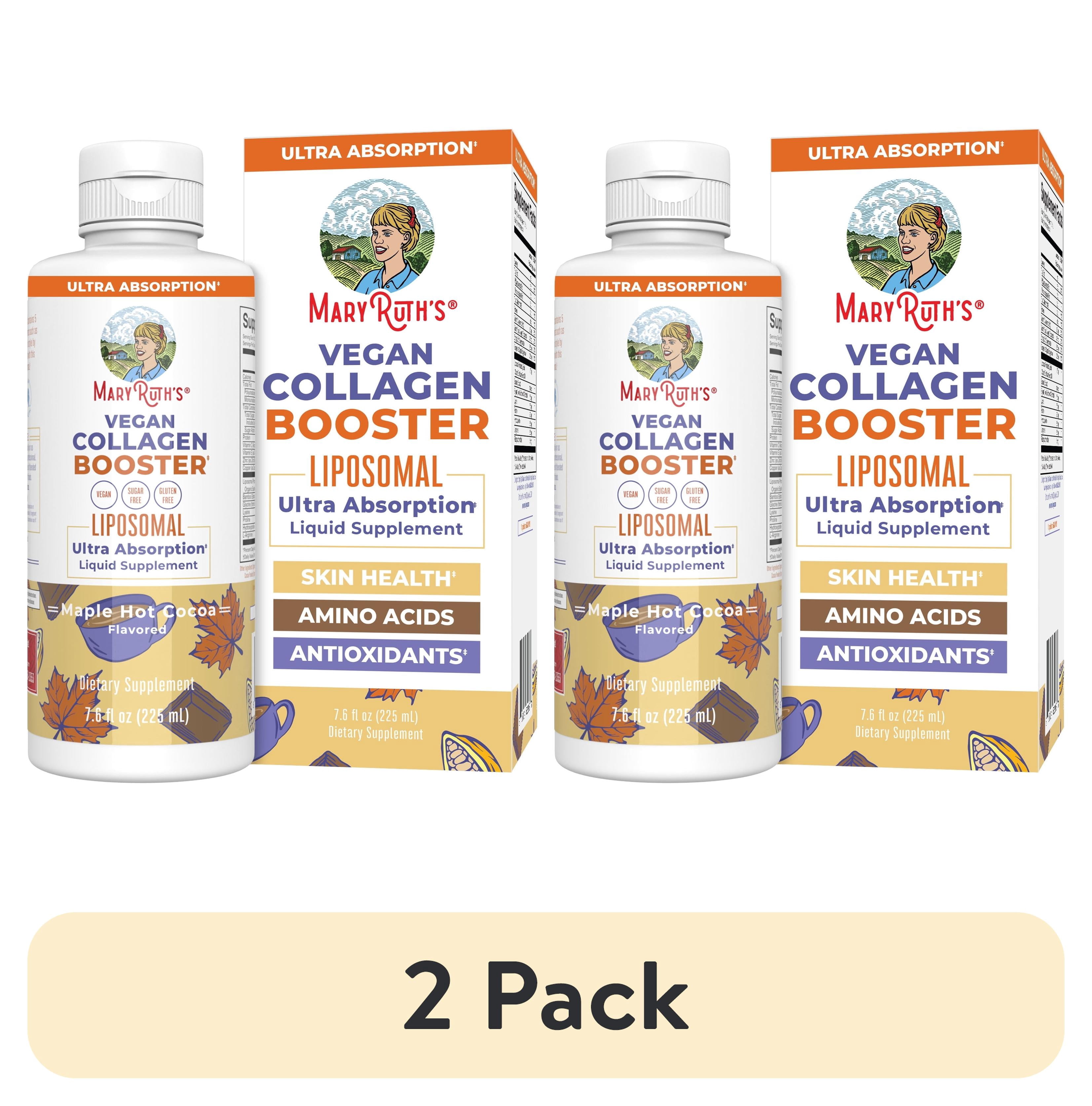 (2 pack) MaryRuth's Collagen Booster Liposomal Vitamin C, E, Zinc ...