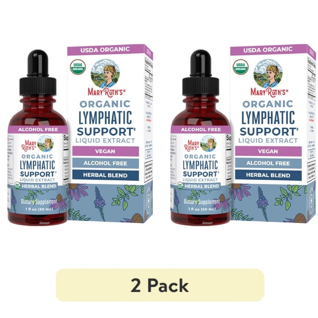 (2 pack) MaryRuth's USDA Organic Lymphatic Support Liquid Herbal ...