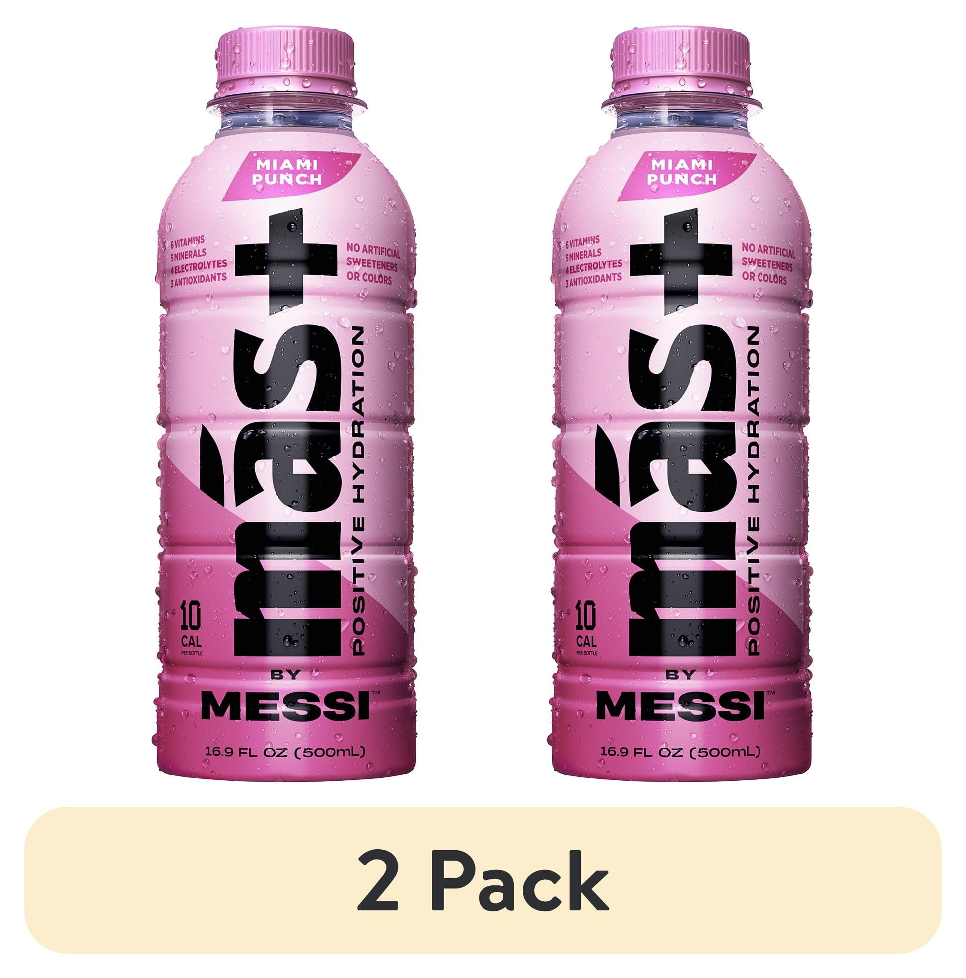 (2 pack) Mas+ by Messi Hydration Sports Drink Miami Punch, 16.9 fl oz ...