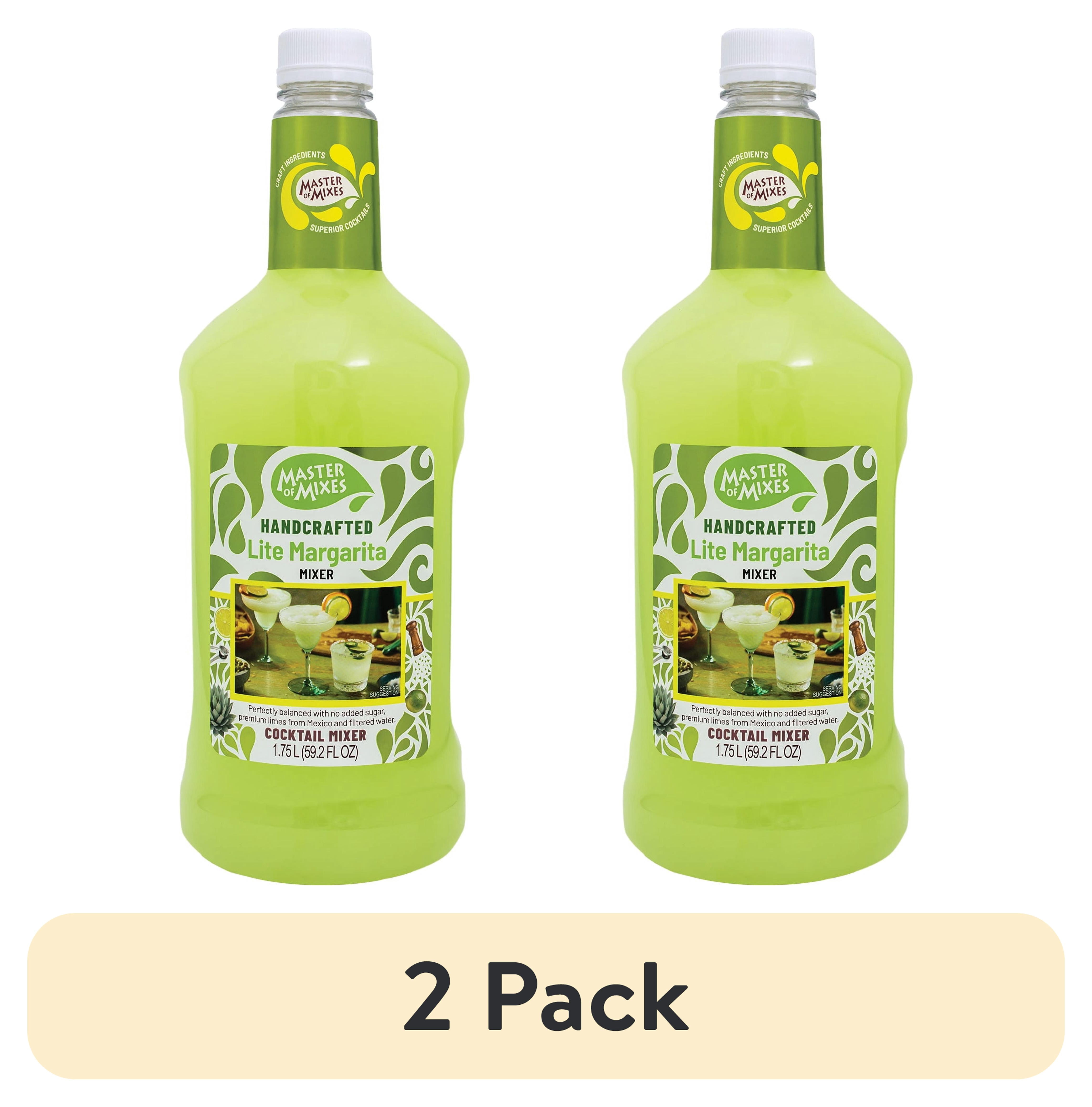 (2 pack) Master of Mixes Lite Margarita Mix, 1.75 L - Walmart.com