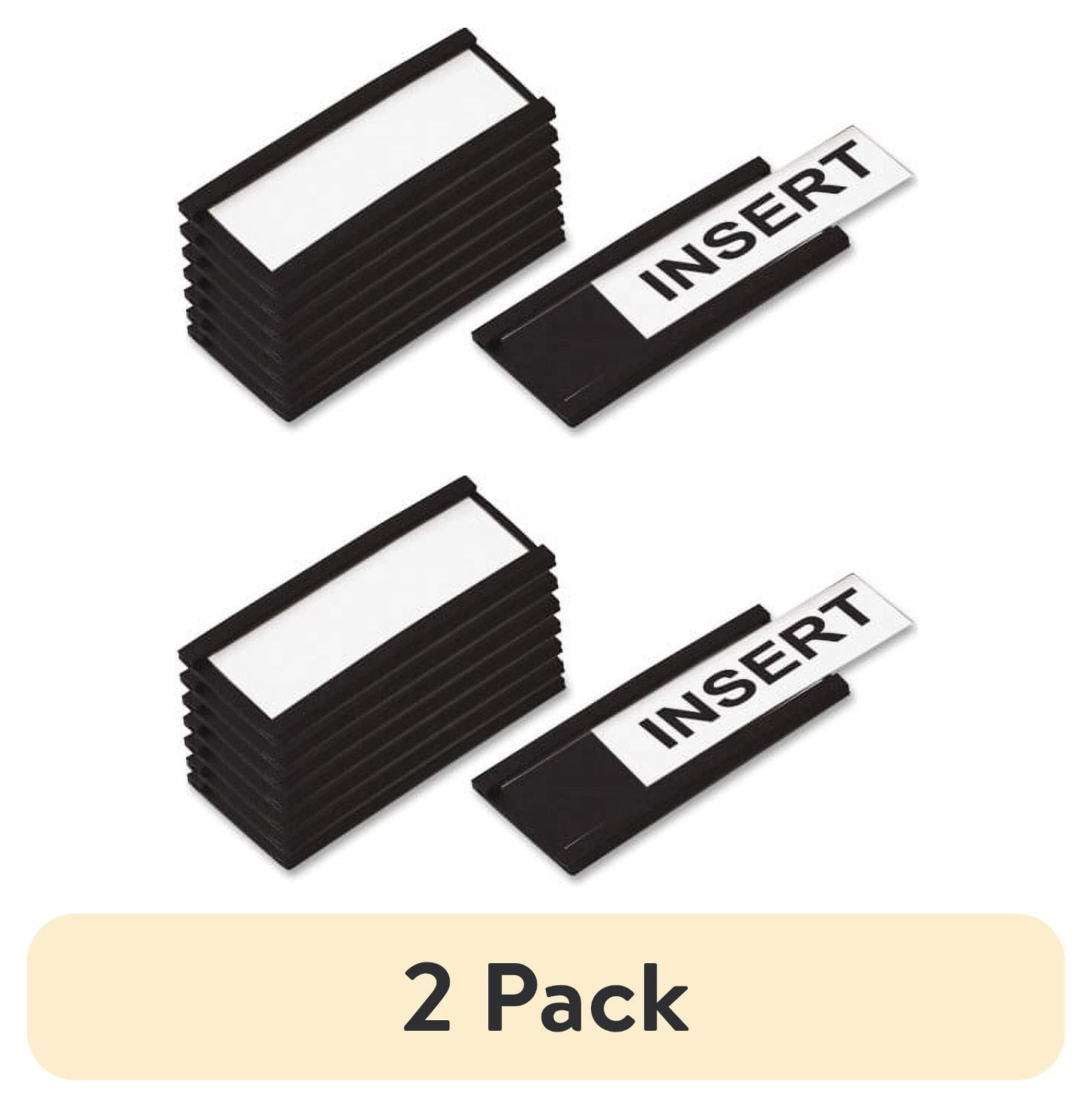 (2 pack) MasterVision® Magnetic Data Cards, With Blank Inserts, 3/4"H x ...