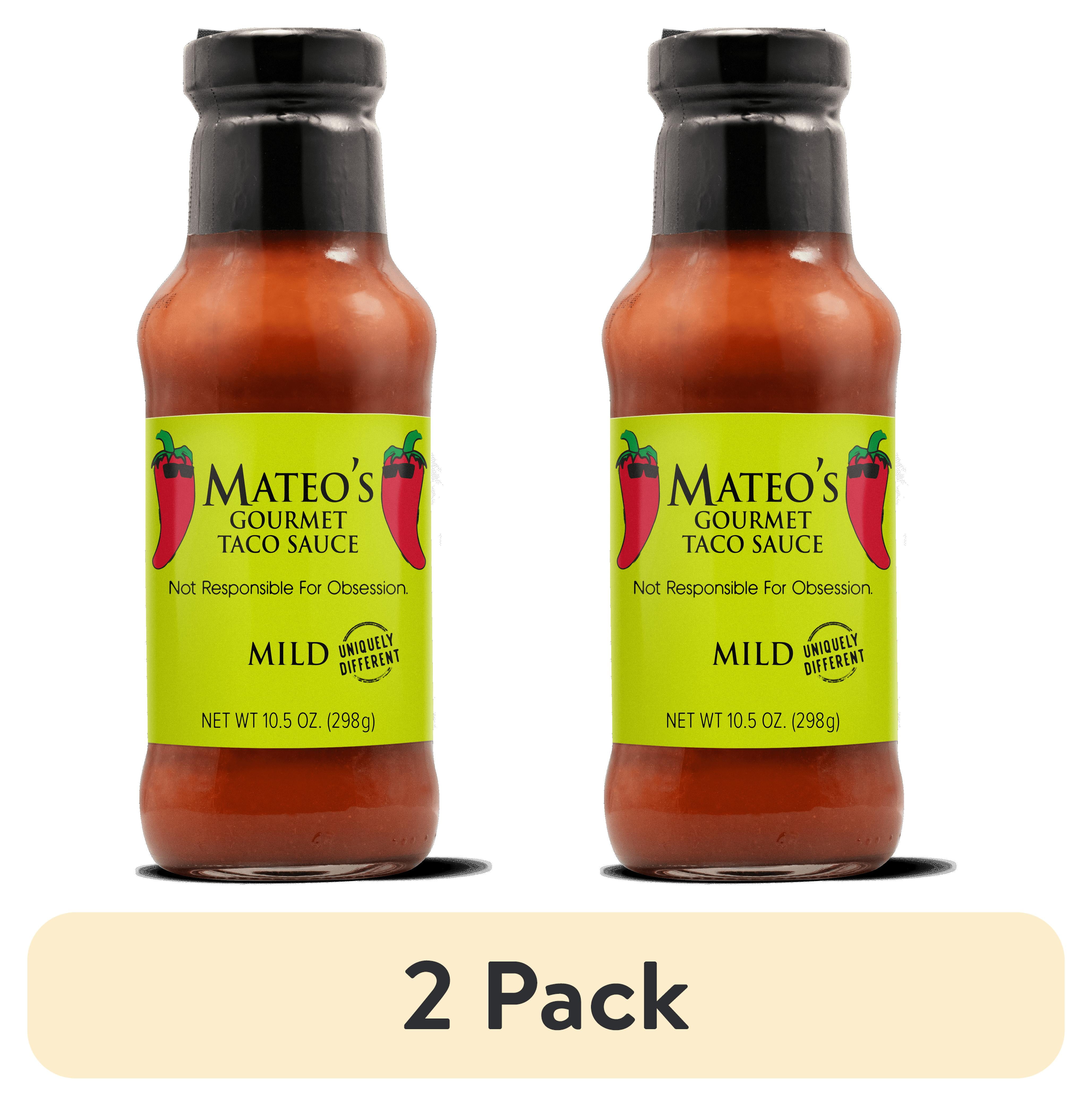 (2 pack) Mateo's Gourmet All Natural Mild Taco Sauce, 10.5 oz Bottle ...