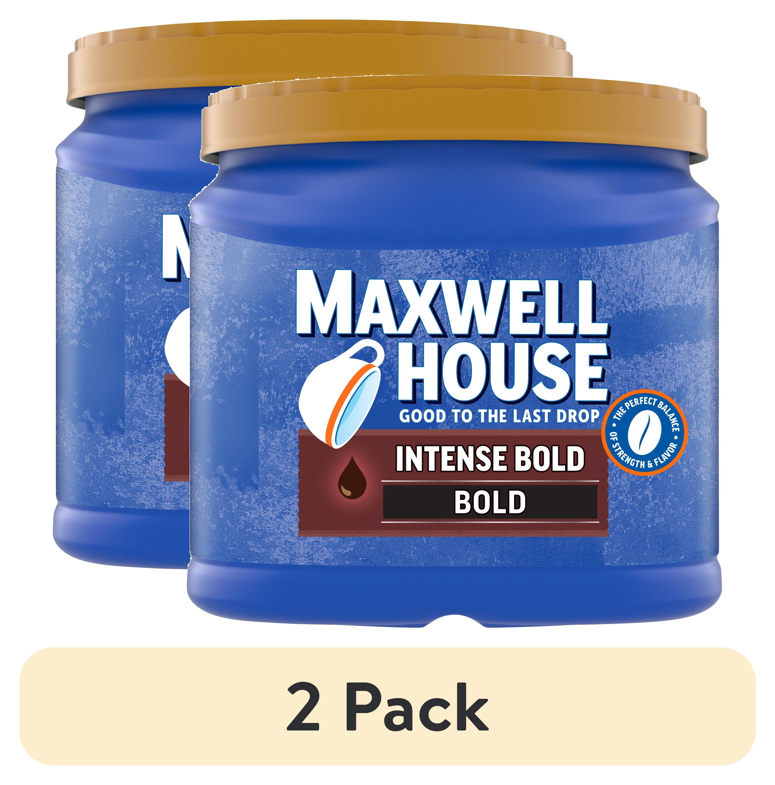 (2 pack) Maxwell House Intense Bold Dark Roast Ground Coffee, 26.7 oz ...
