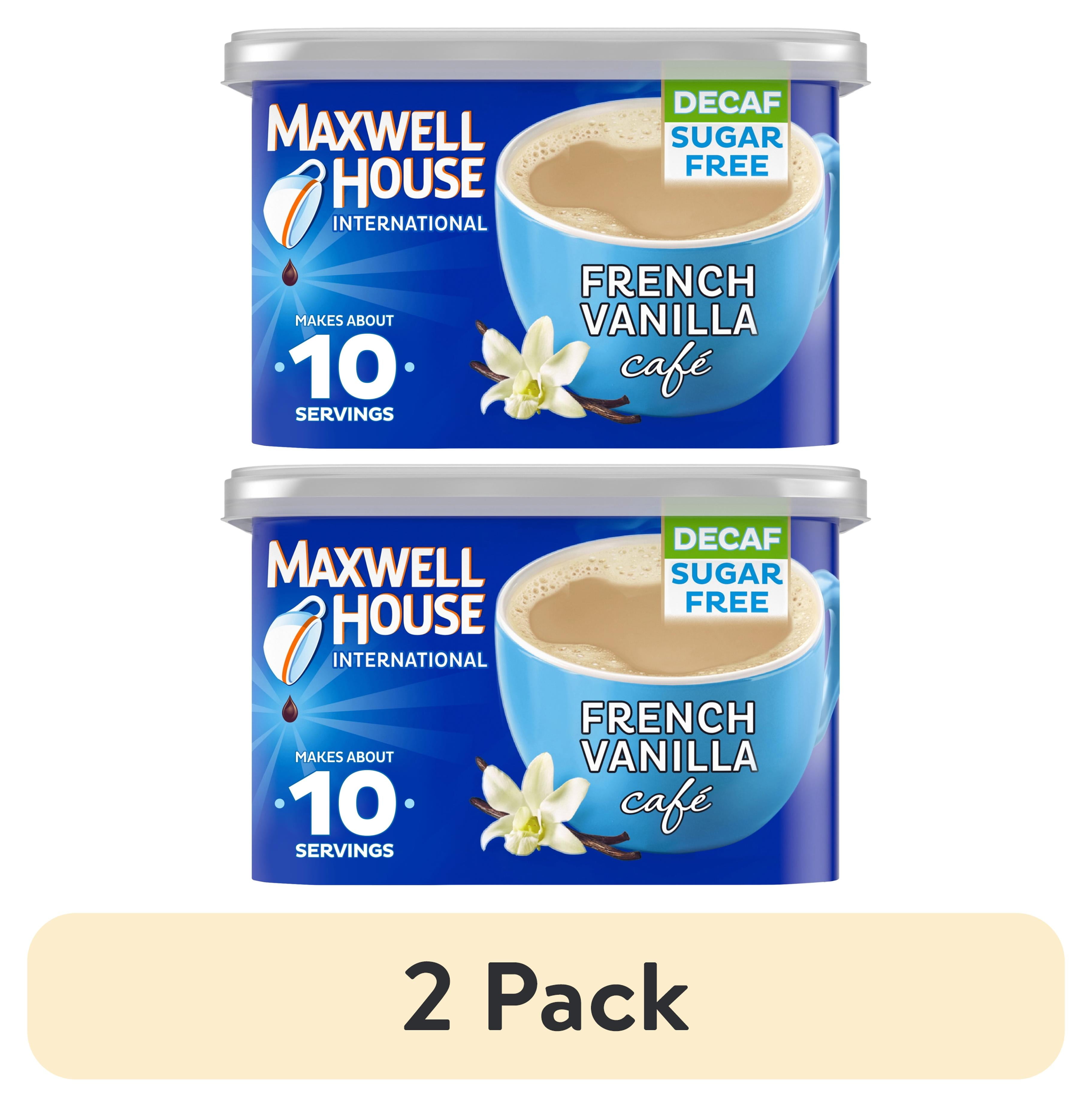 (2 pack) Maxwell House International French Vanilla Sugar Free Decaf ...