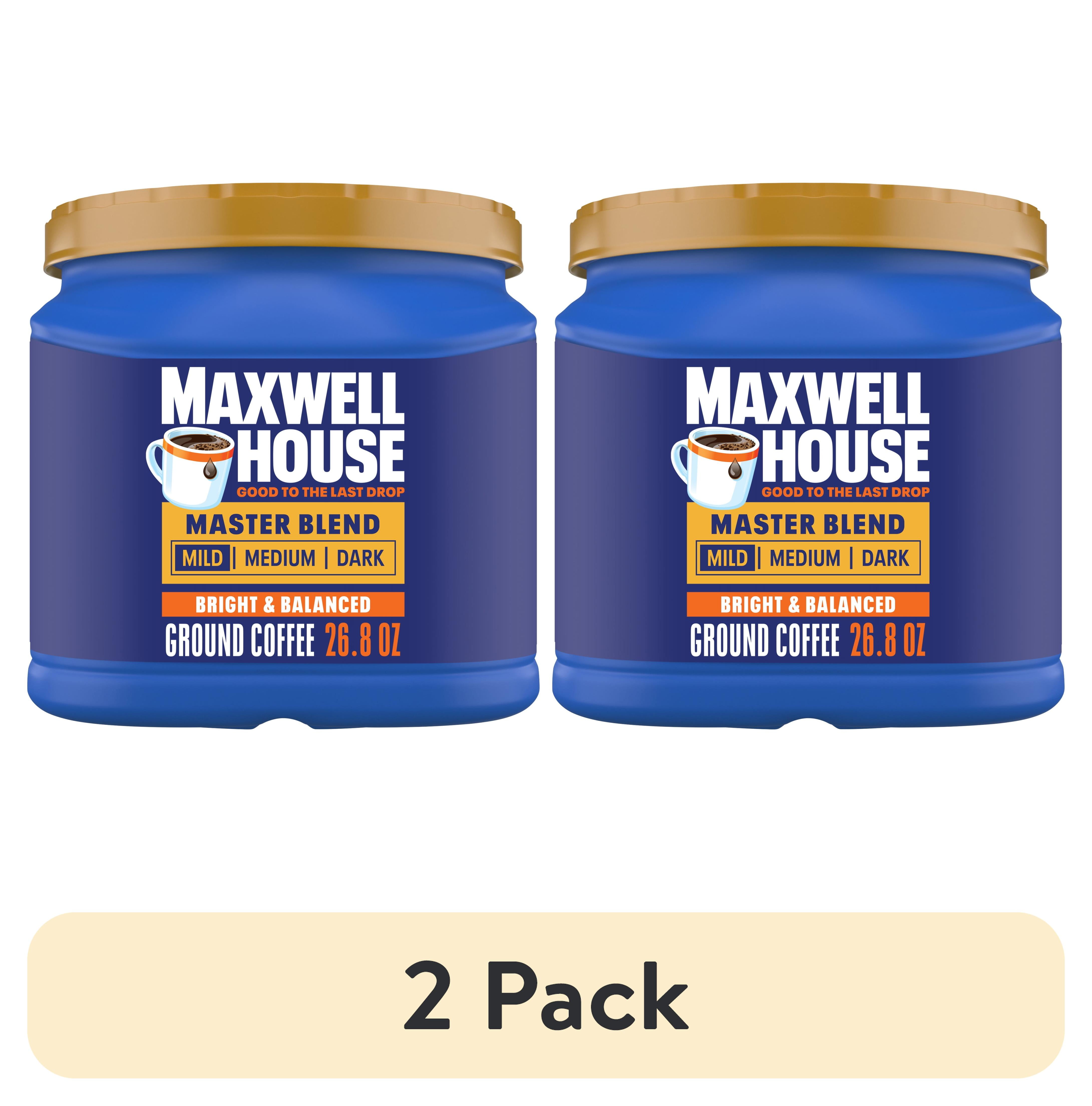 (2 pack) Maxwell House Master Blend Light Roast Ground Coffee, 26.8 oz ...