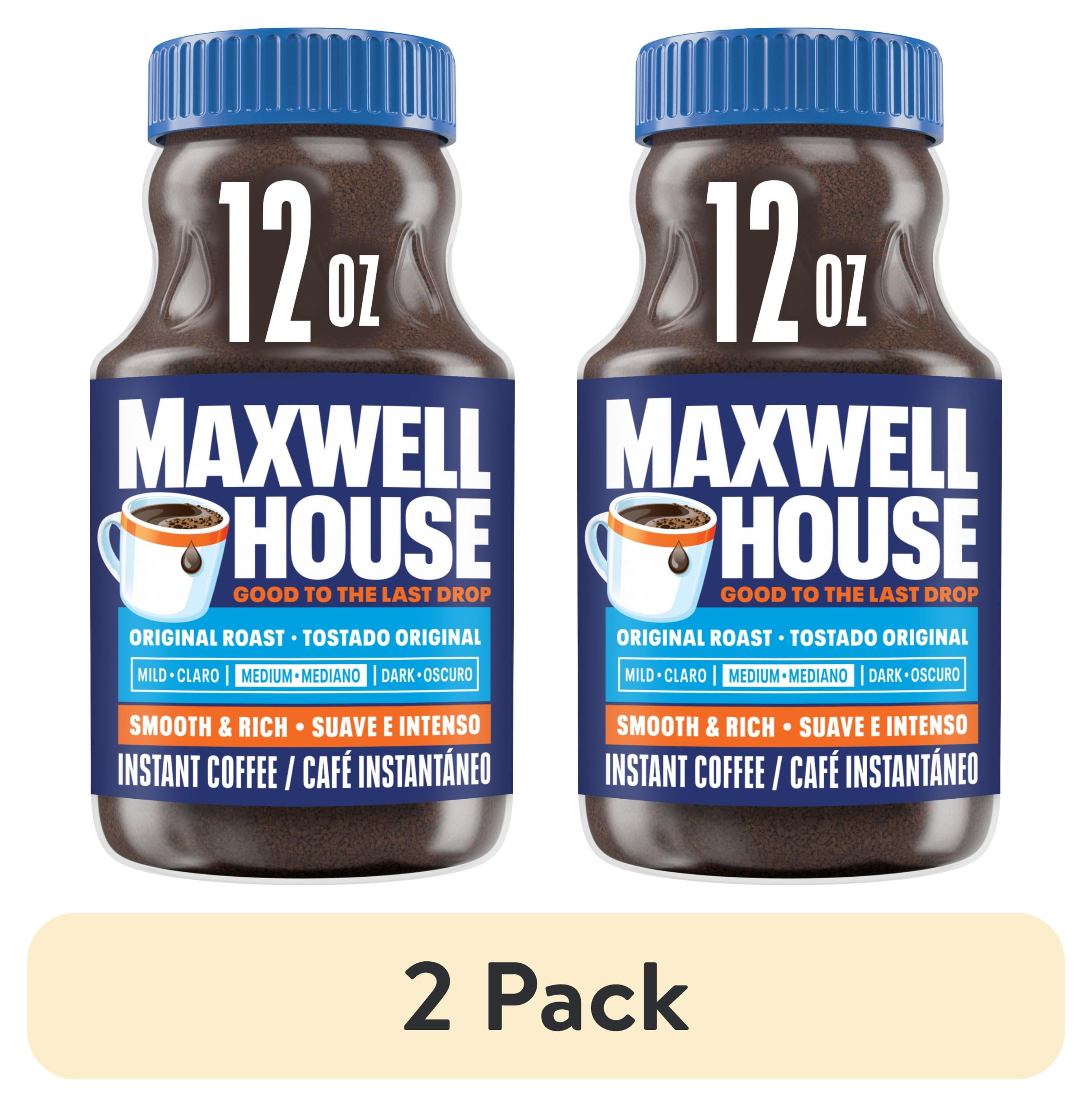 (2 pack) Maxwell House Original Roast Instant Coffee, 12 oz Jar ...