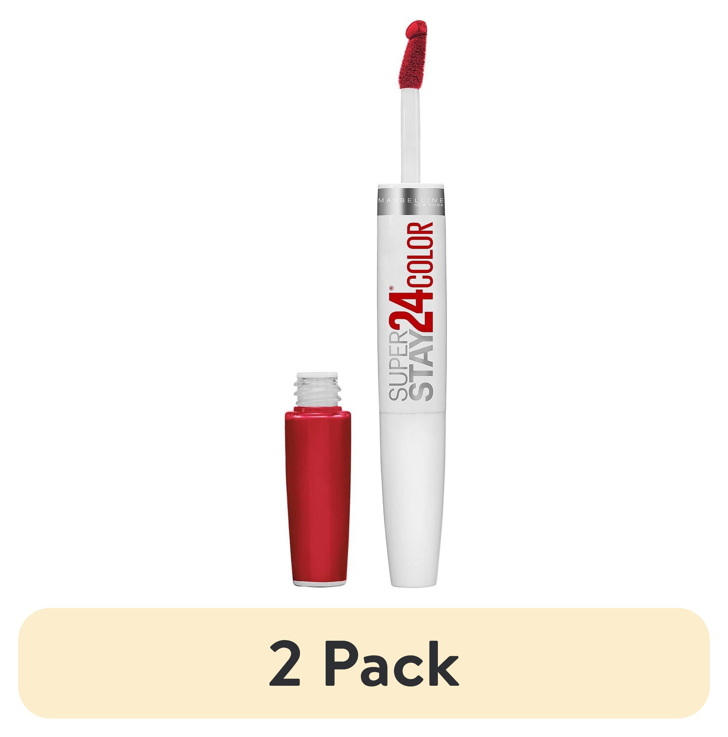 (2 pack) Maybelline SuperStay 24 2-Step Liquid Lipstick, Optic Ruby ...
