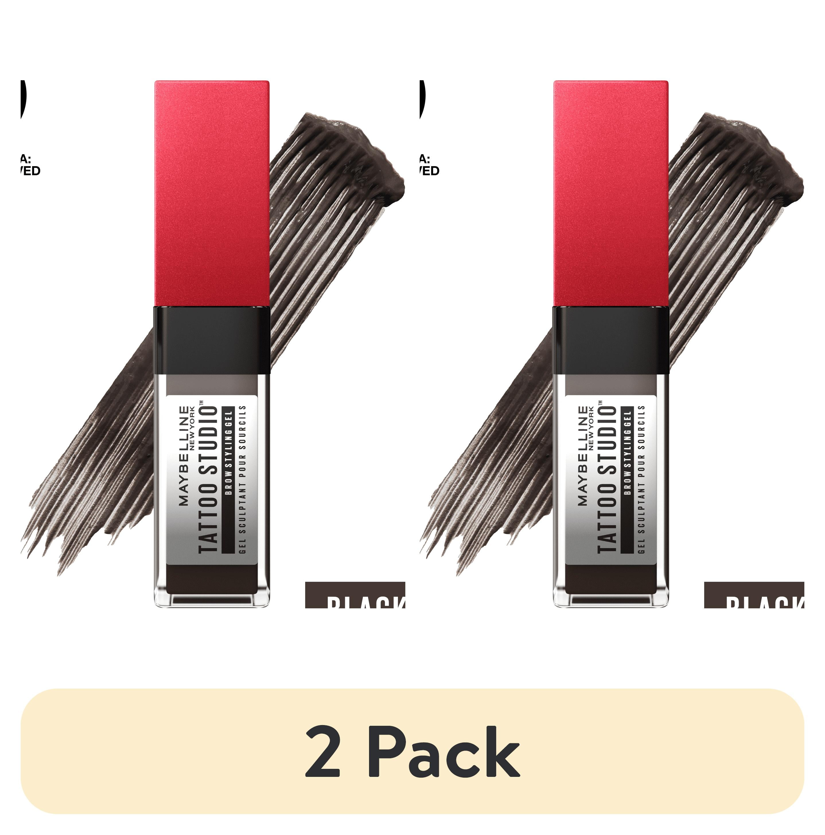 (2 pack) Maybelline Tattoo Studio Brow Styling Gel, Up to 36HR Wear ...