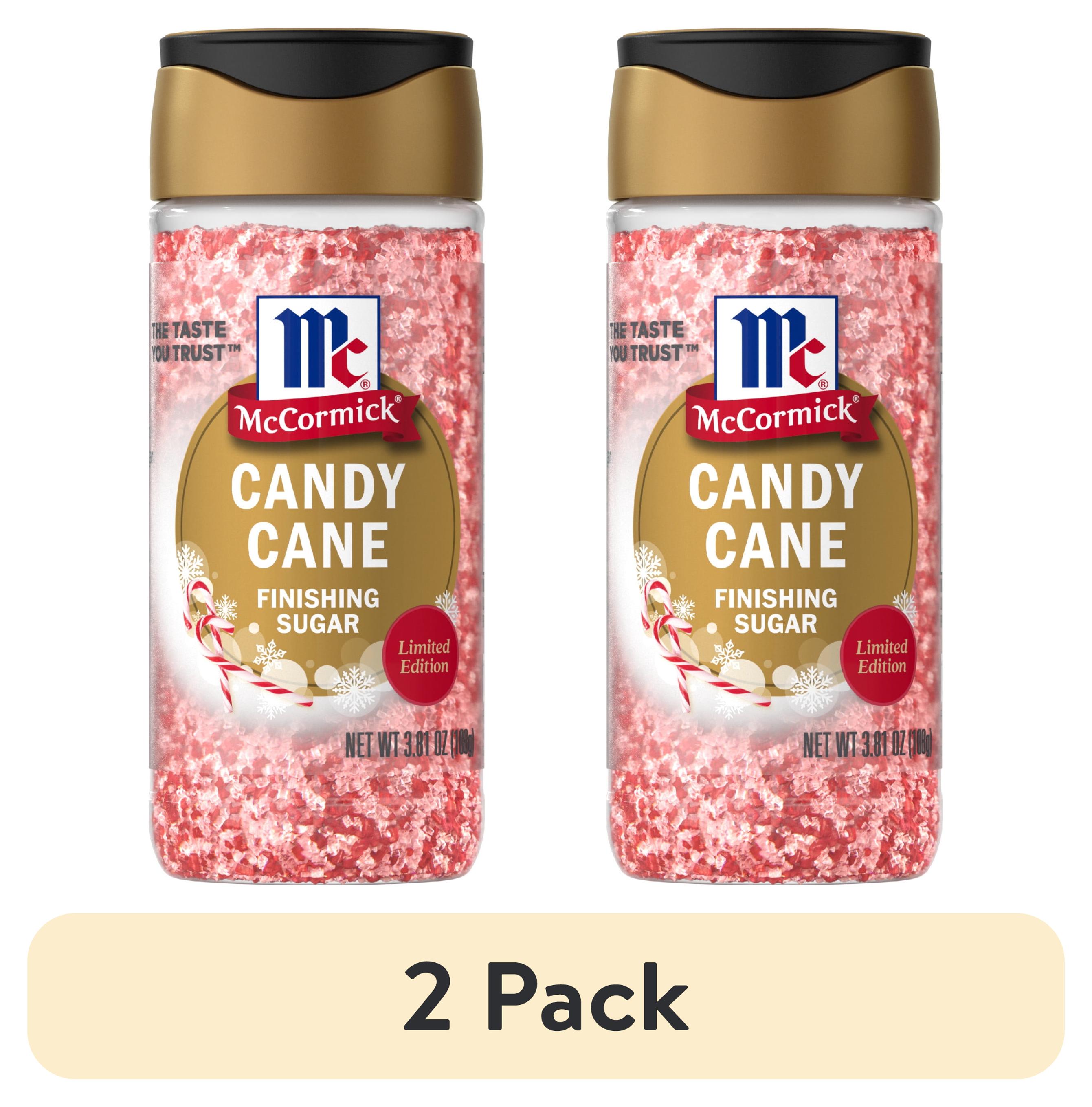 (2 pack) McCormick Candy Cane Finishing Sugar, 3.81 oz - Walmart.com