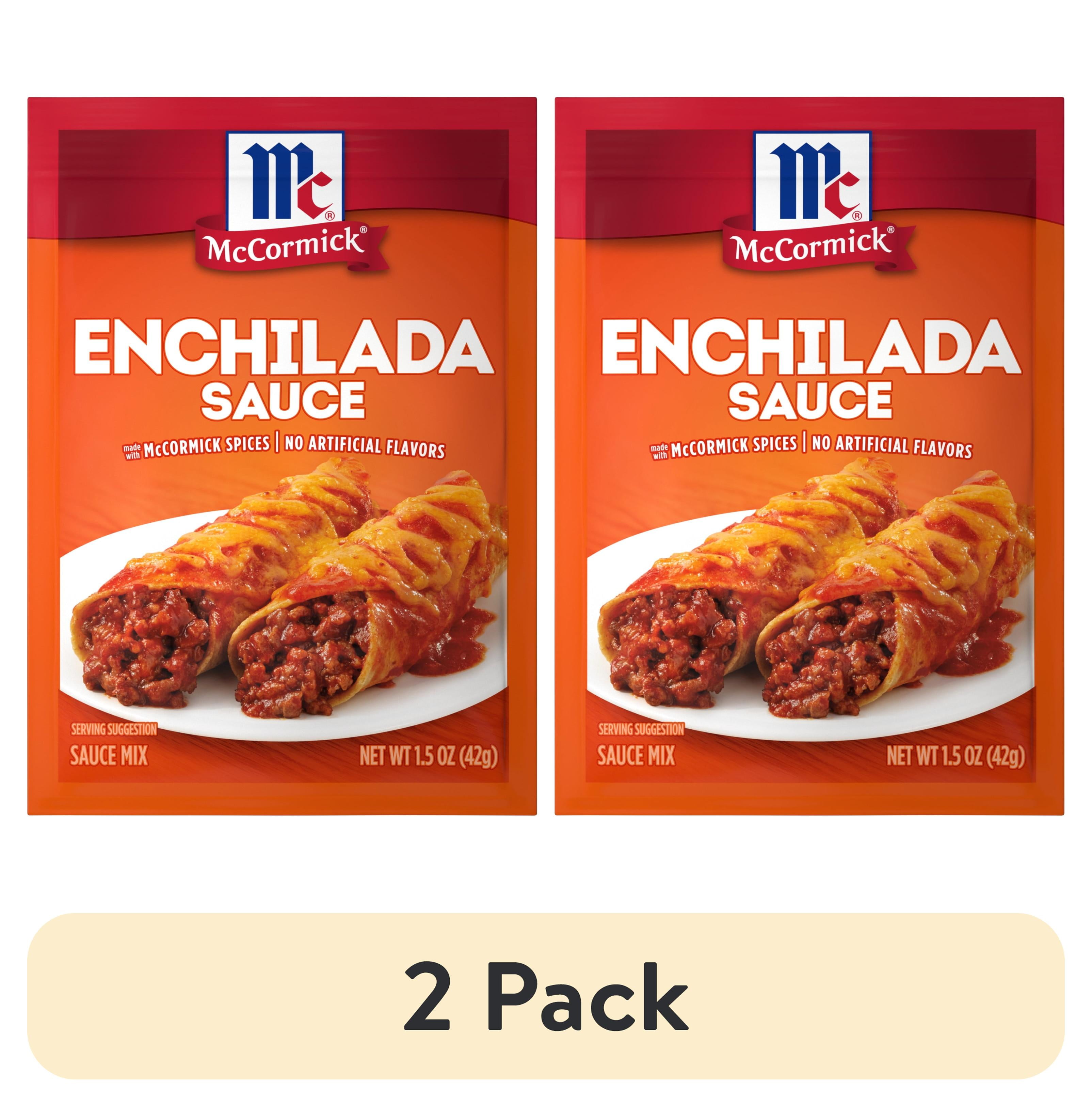 (2 pack) McCormick Enchilada Sauce Mix, 1.5 oz Packet - Walmart.com