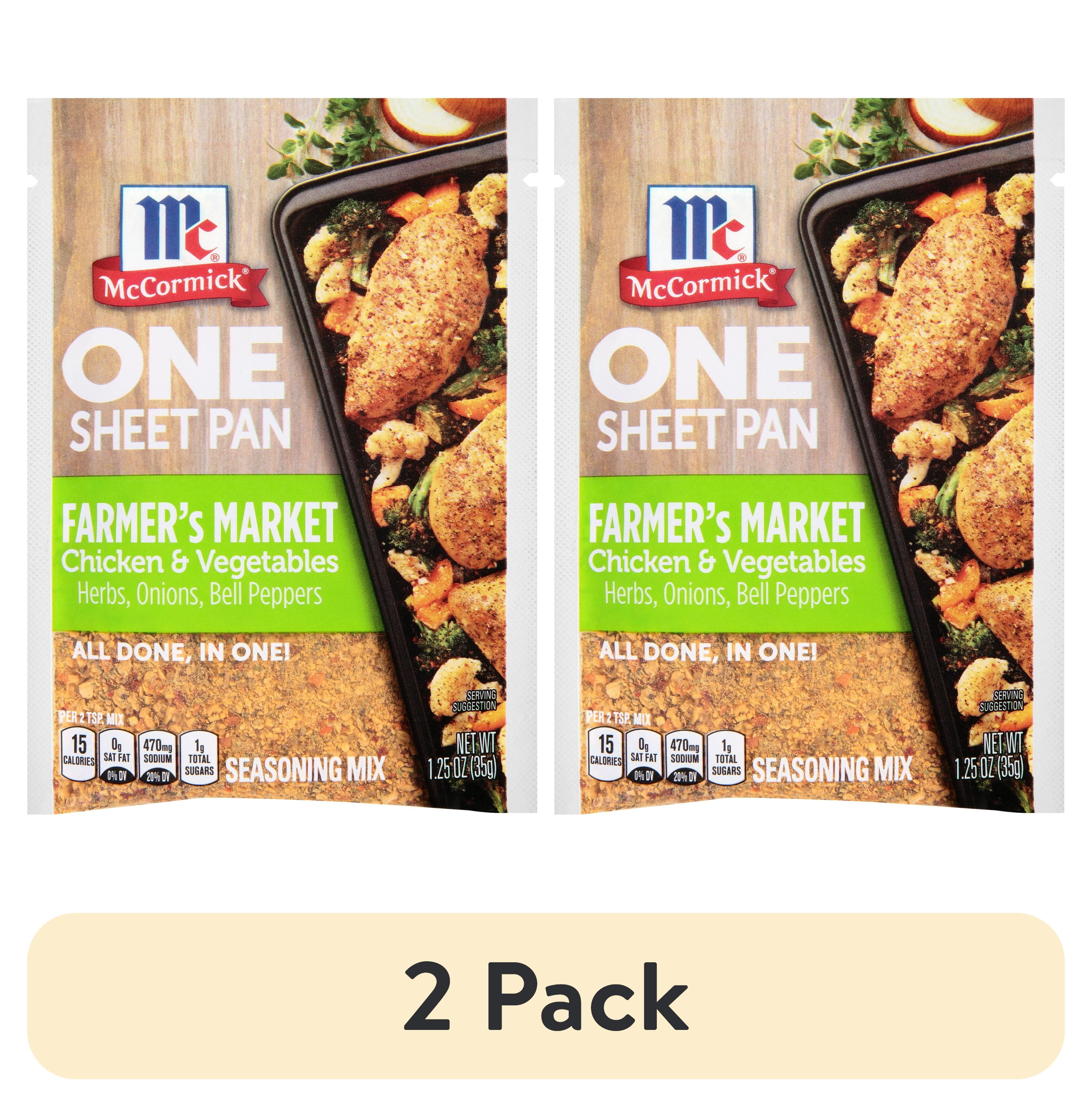(2 pack) McCormick Farmer's Market Chicken & Vegetables One Sheet Pan ...