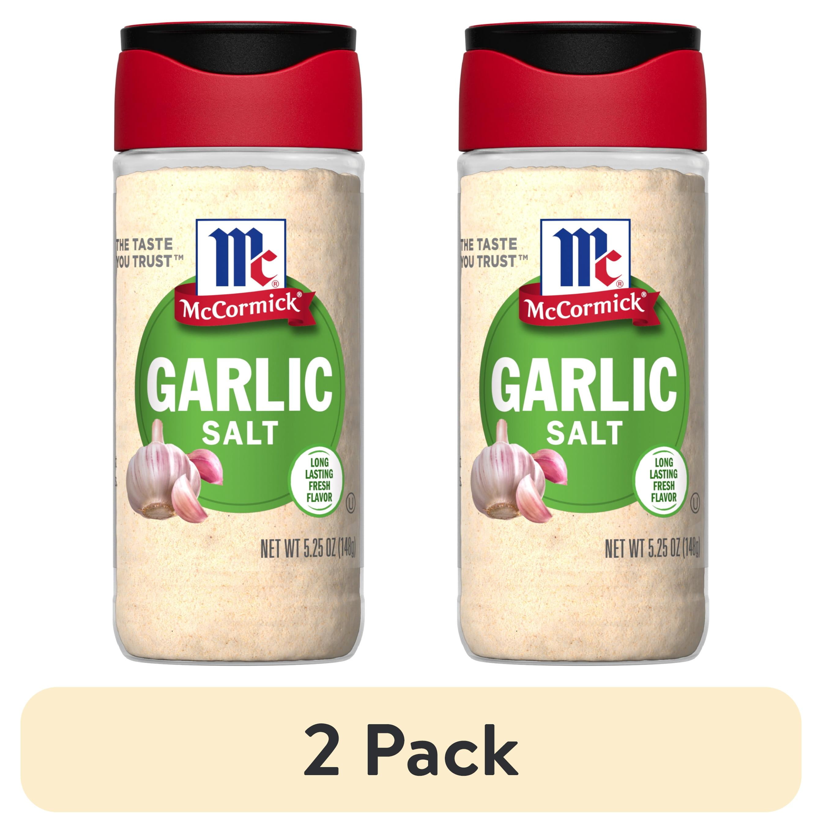 (2 pack) McCormick Garlic Salt, 5.25 oz Bottle - Walmart.com