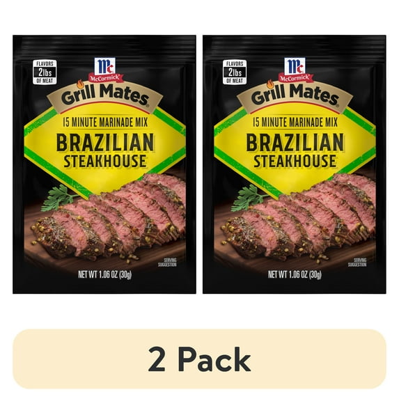 (2 pack) McCormick GRILL MATES Gluten Free Brazilian Steakhouse ...