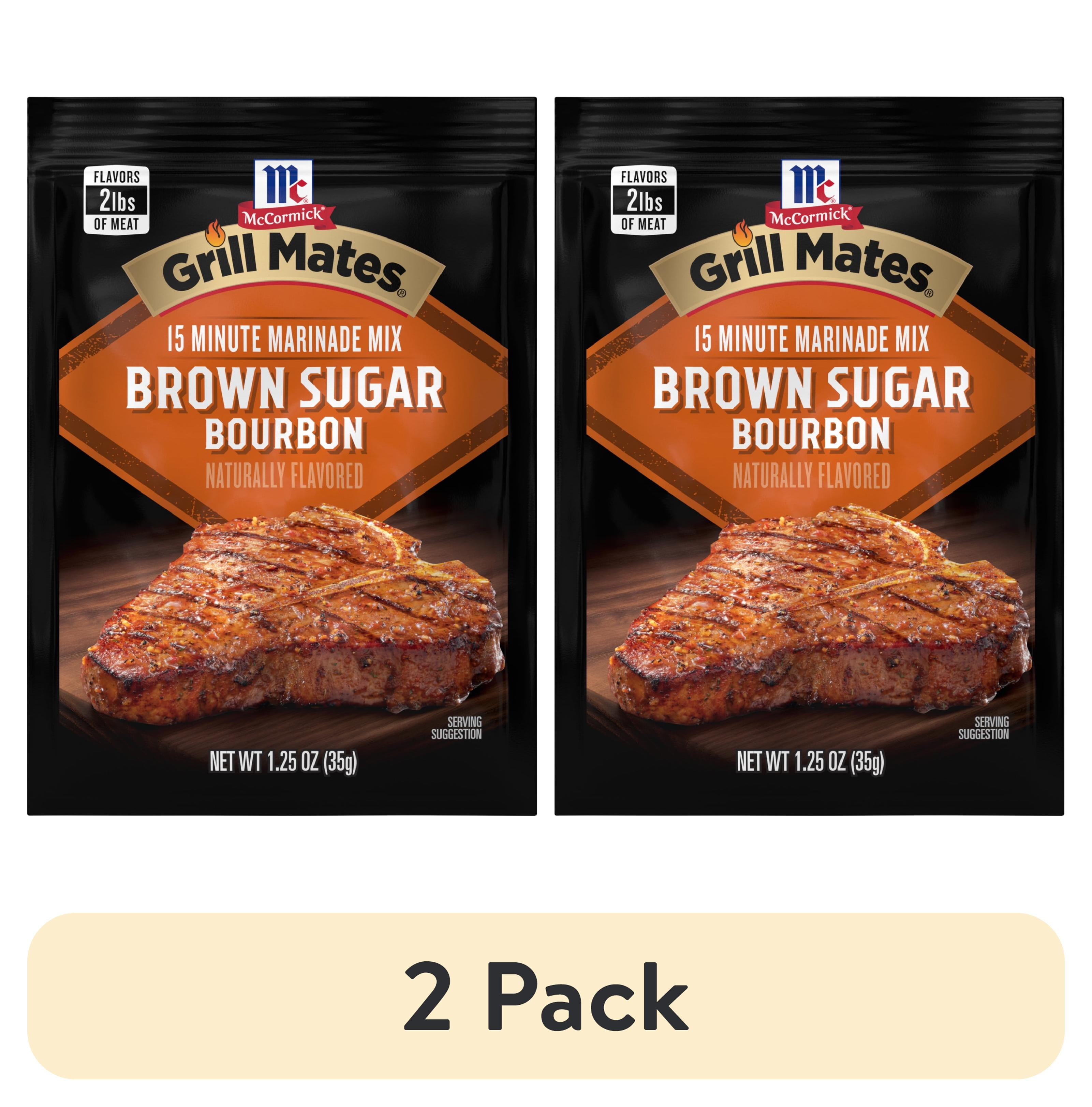 (2 pack) McCormick Grill Mates Gluten Free Brown Sugar Bourbon Marinade ...