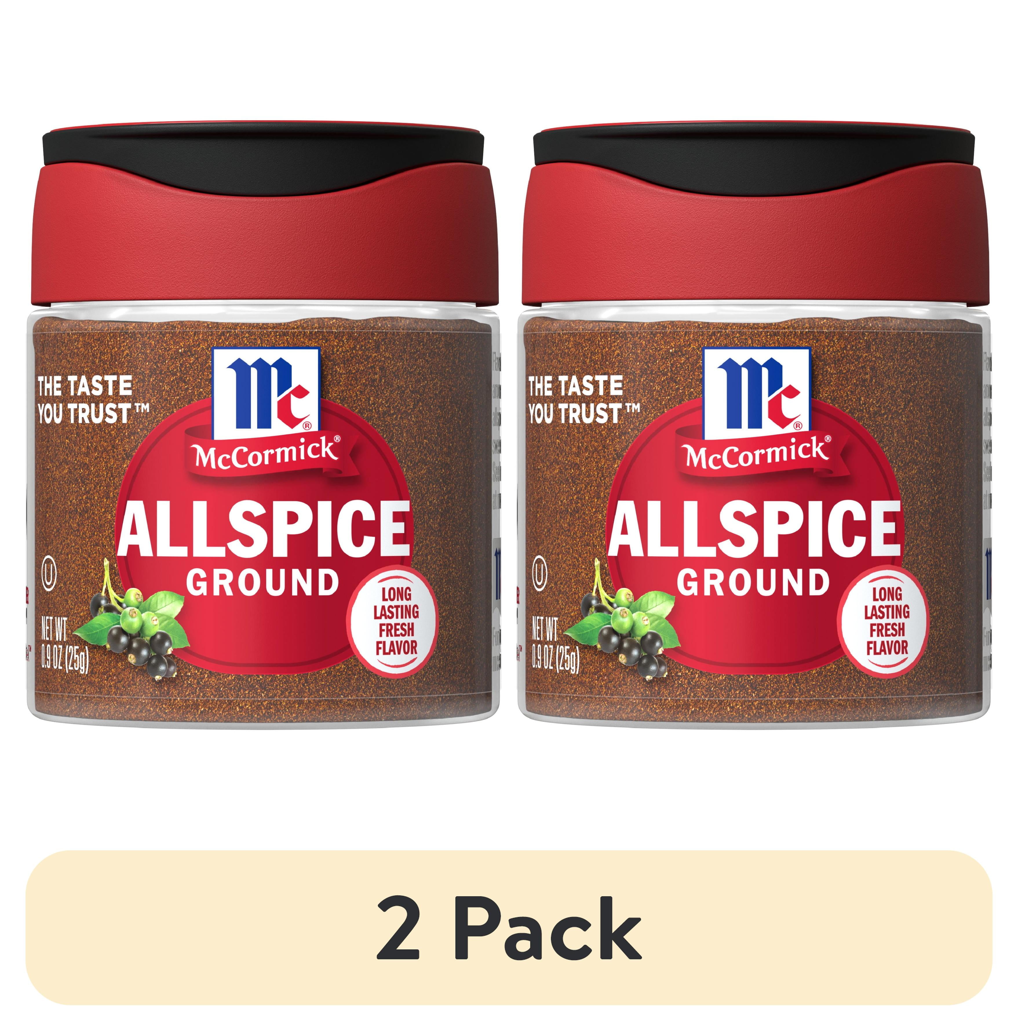 (2 pack) McCormick Non-GMO Kosher Ground Allspice, 0.9 oz Bottle ...