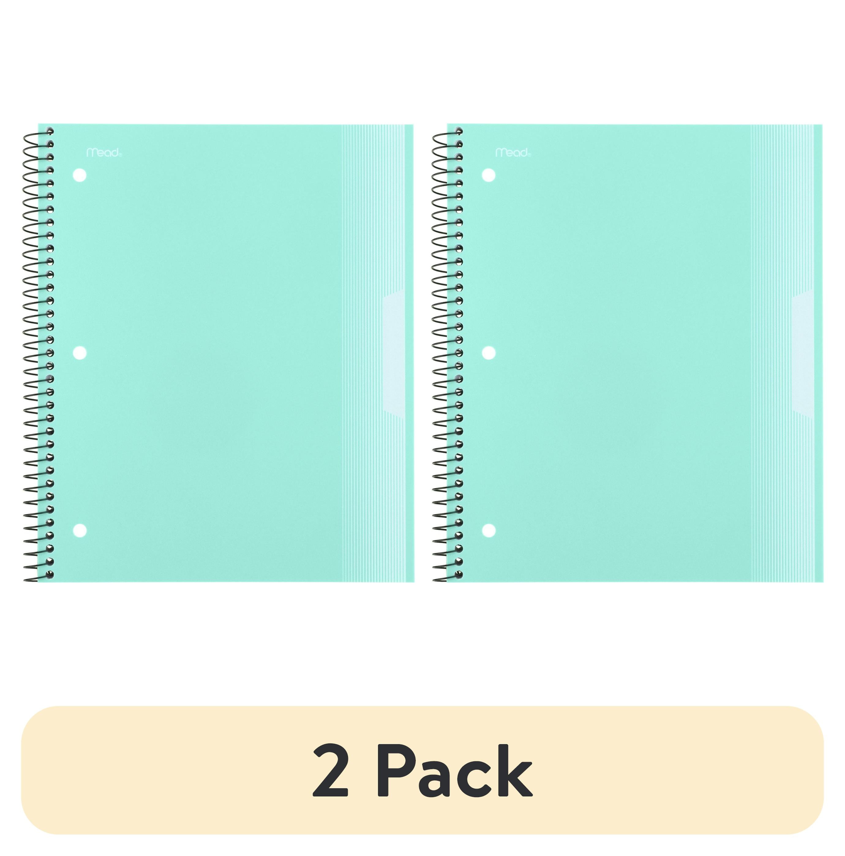(2 pack) Mead 3 Subject College Ruled Notebook, 8.5" x 11", Pastel ...