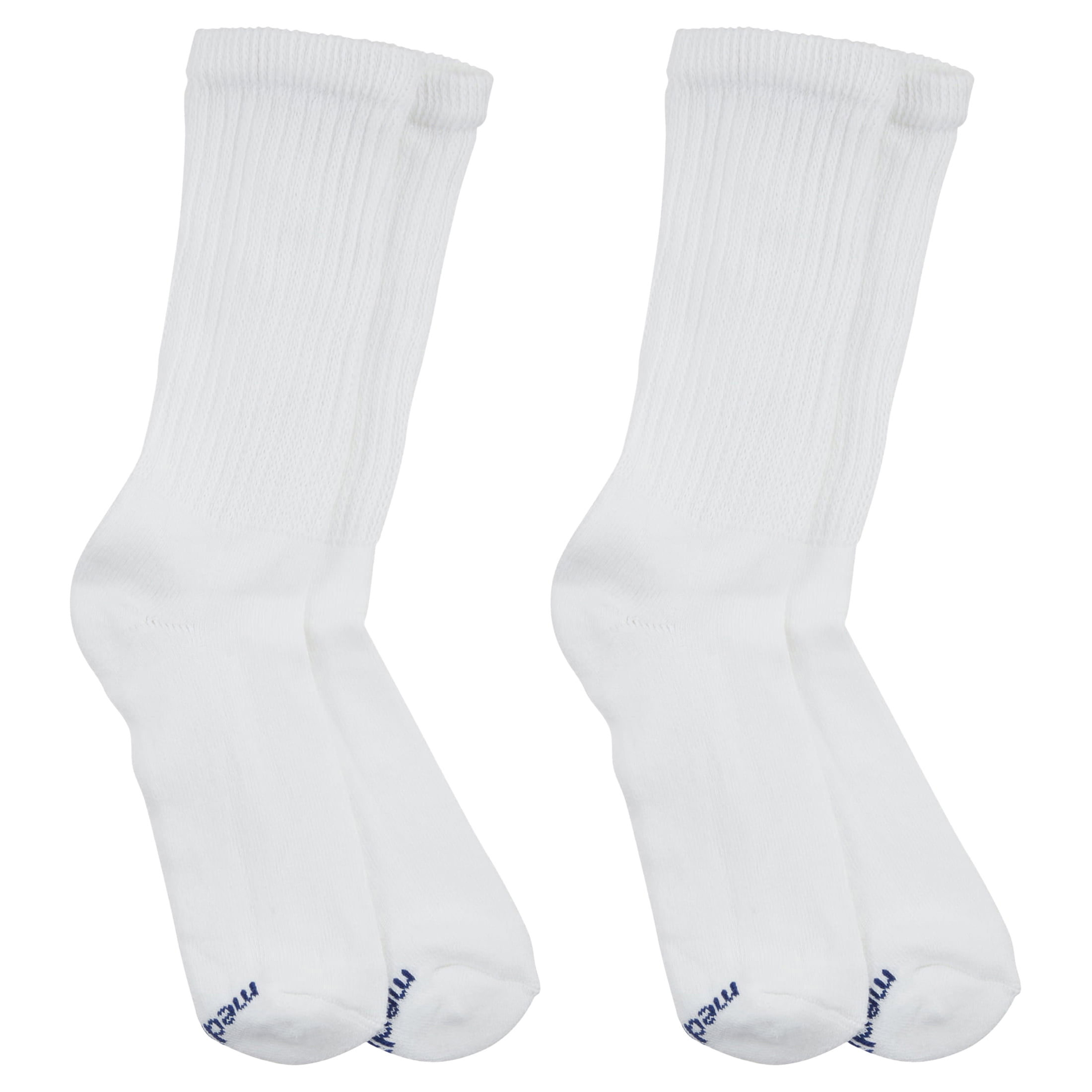 (2 pack) MediPeds Diabetic CoolMax Crew Socks, Large, 2 Pack - Walmart.com