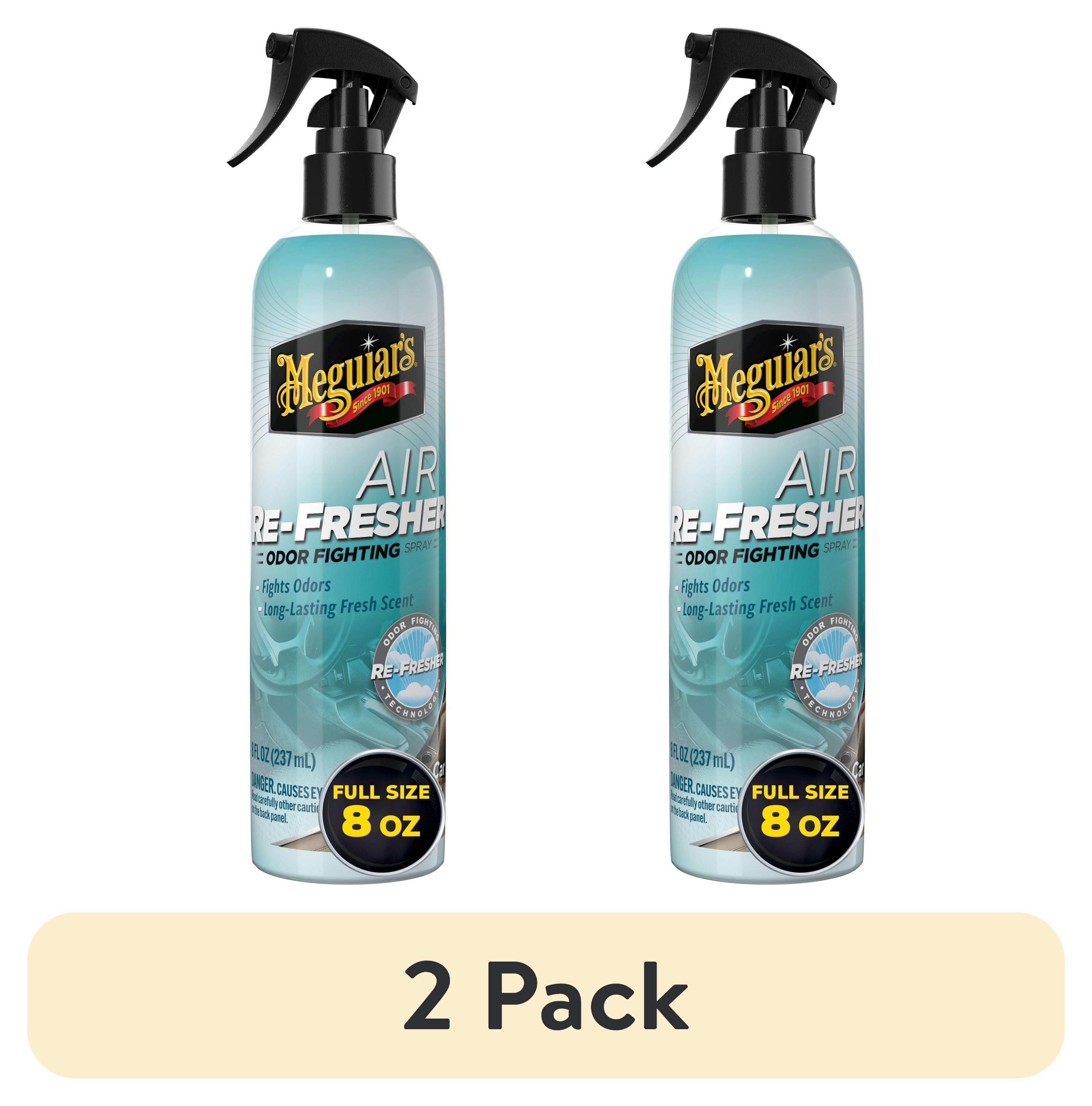 (2 pack) Meguiar’s Air Re-Fresher Odor Fighting Spray, New Car Scent, 8 ...