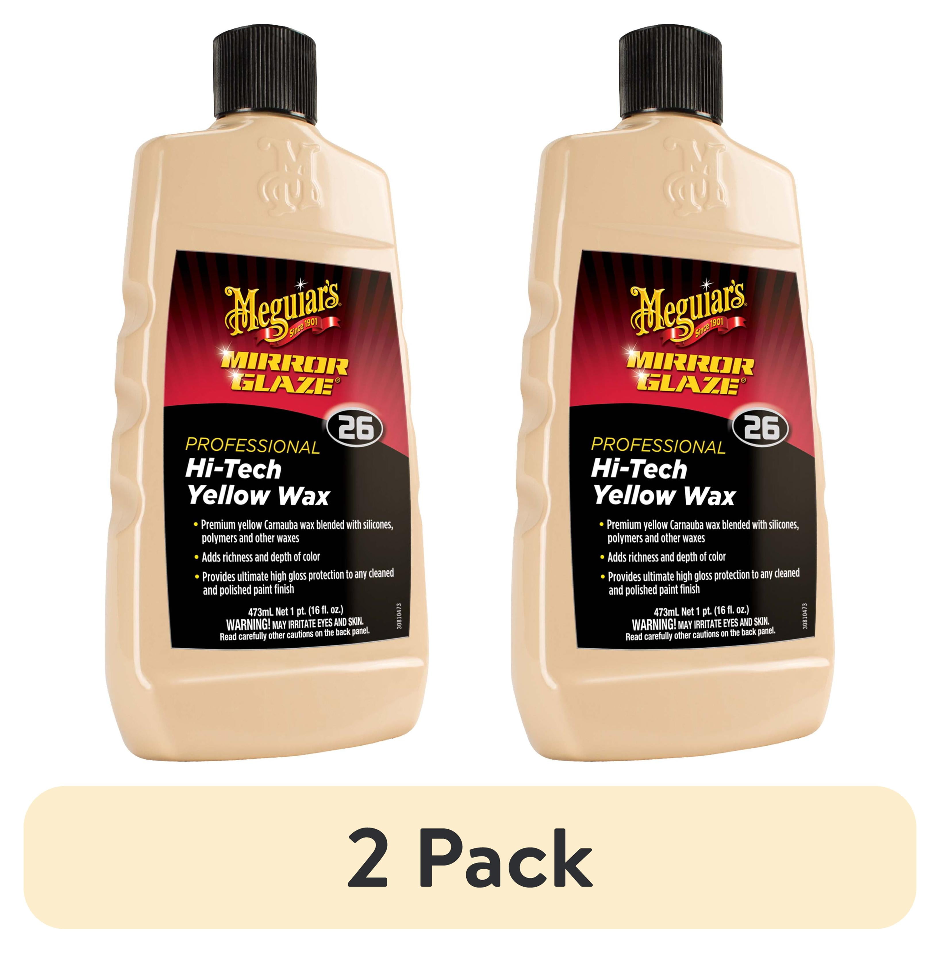 (2 pack) Meguiar's M26 Mirror Glaze Hi-Tech Yellow Wax - Premium ...
