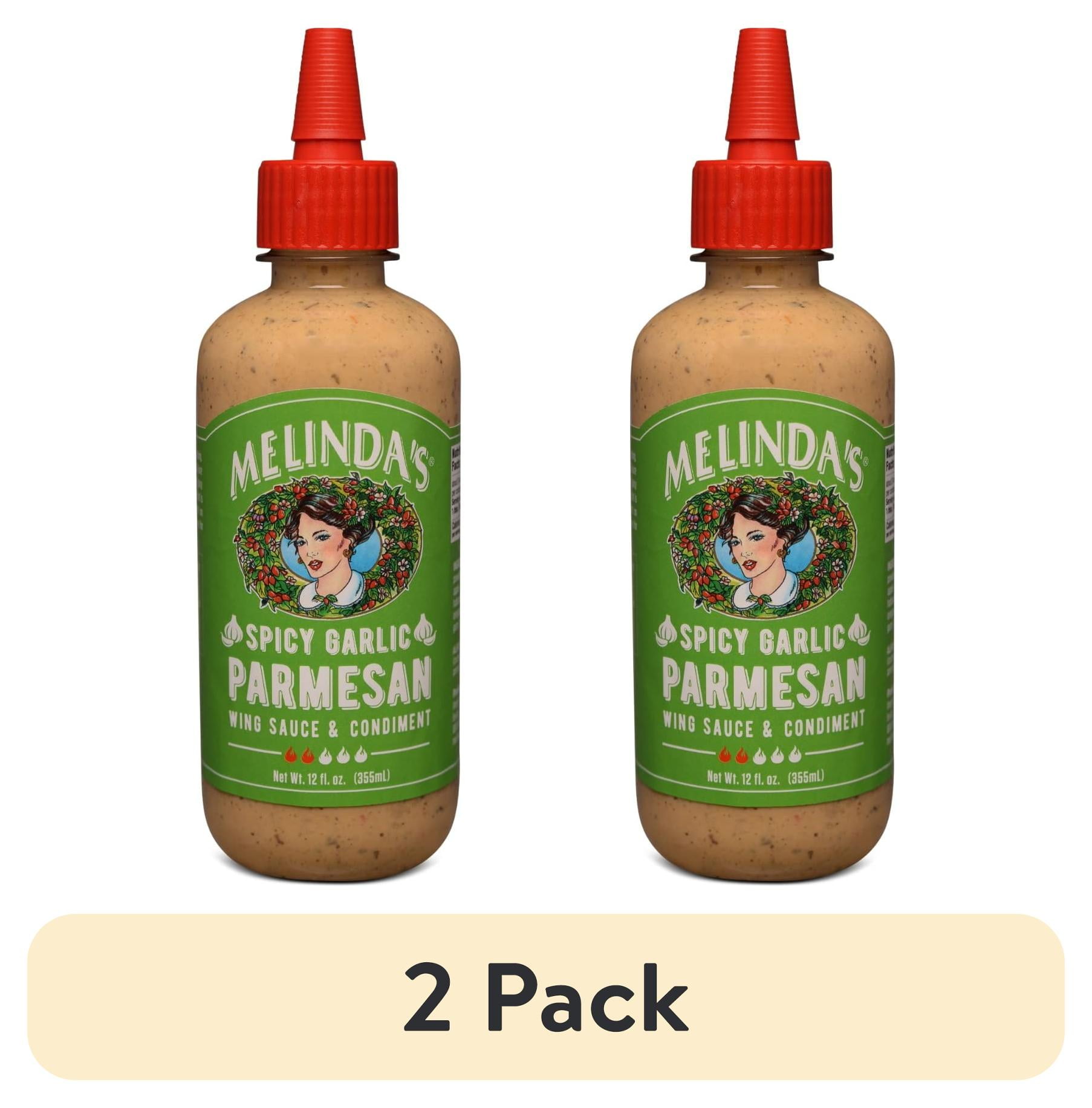 (2 pack) Melinda's Spicy Garlic Parmesan, Wing Sauce and Condiment, 12 ...