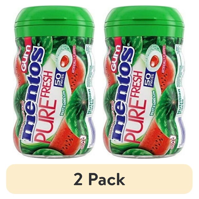(2 pack) Mentos Pure Fresh Sugar-Free Chewing Gum With Xylitol ...