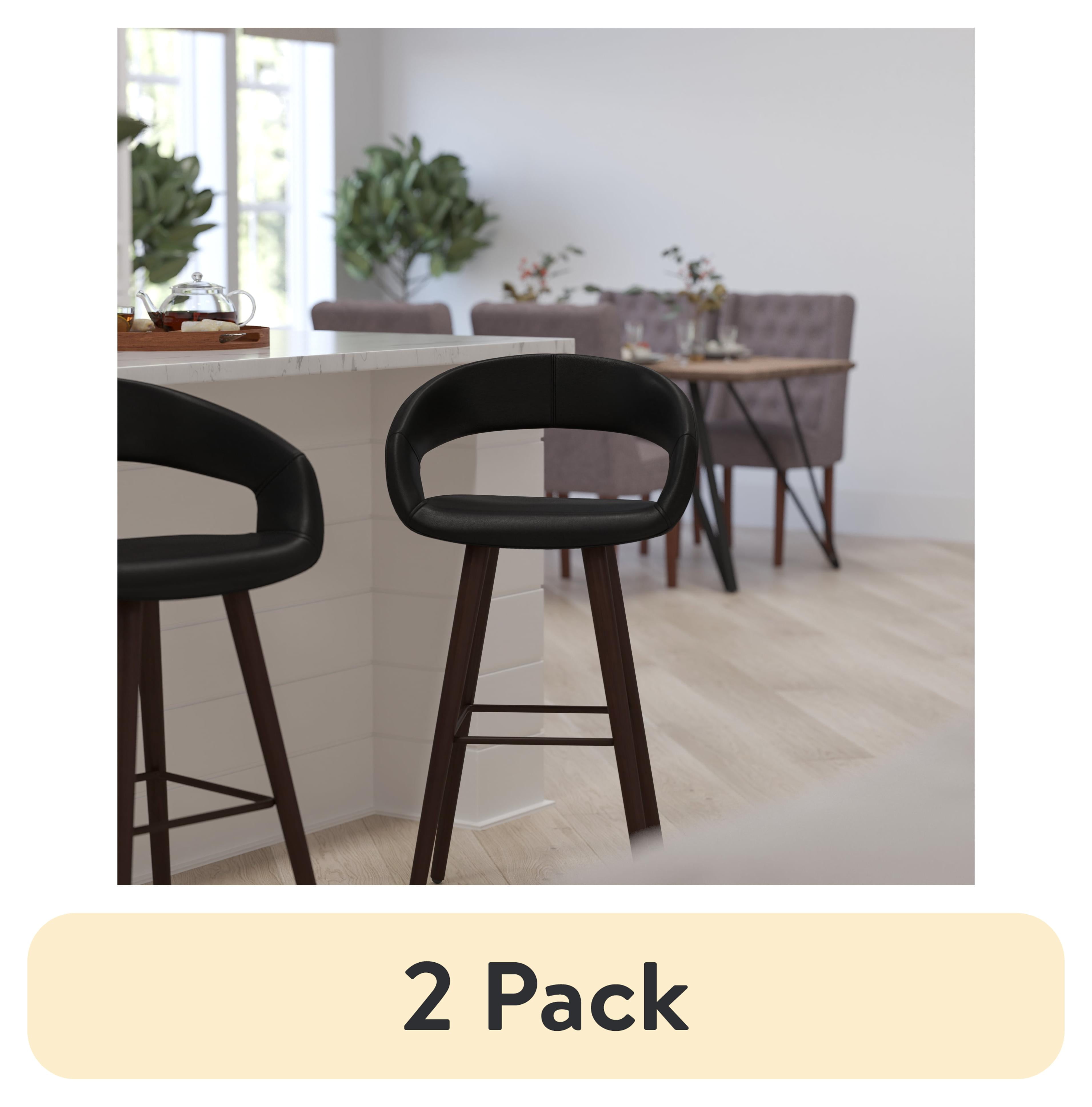(2 pack) Merrick Lane 29 Inch Cappuccino Brown Wood Ultramodern Bar ...
