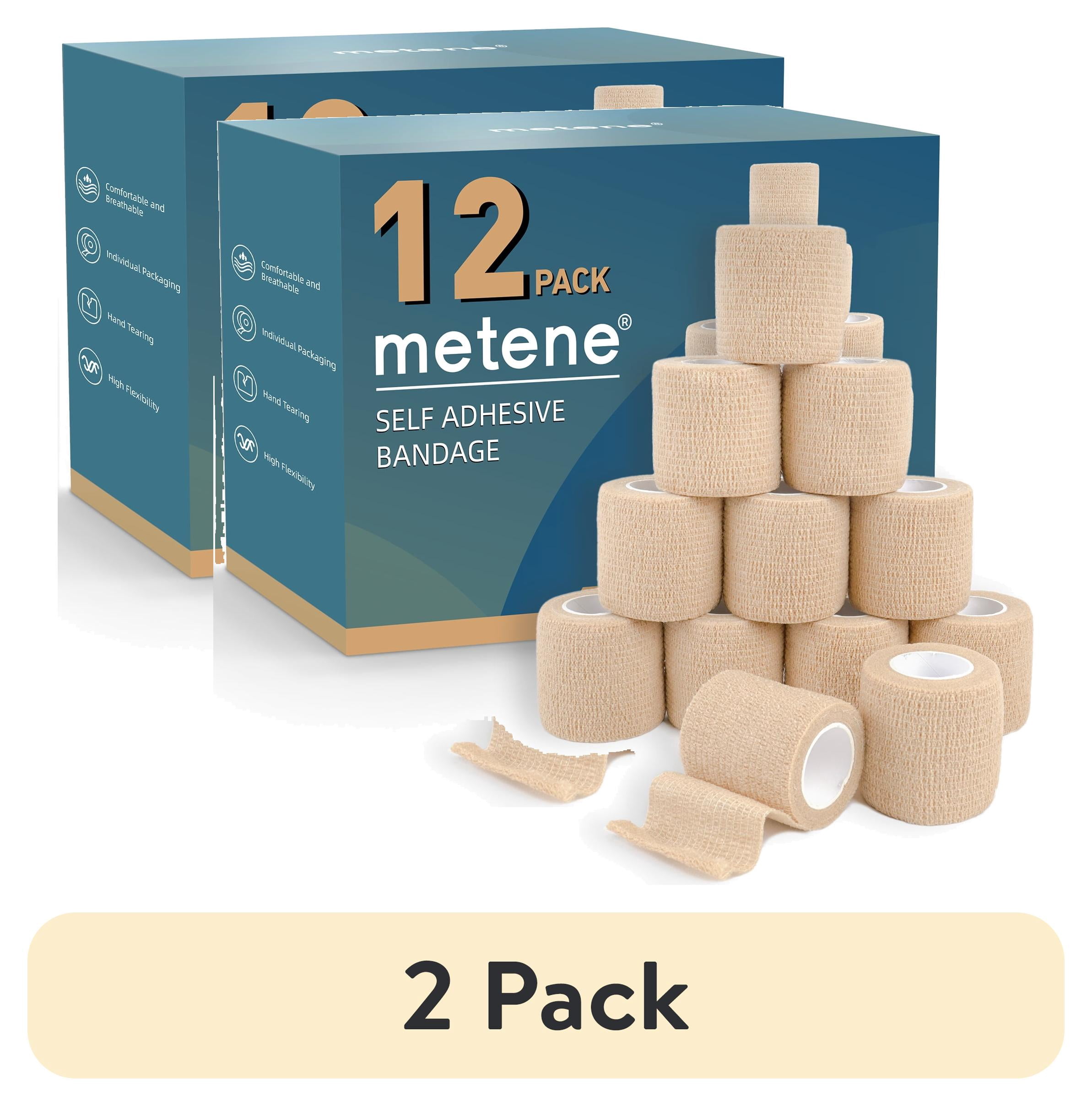 (2 pack) Metene 12 Pack Adhesive Bandages, Athletic Tape 2 inches x 5 ...