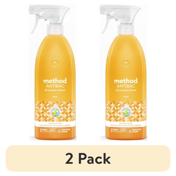(2 pack) Method Antibacterial All-Purpose Cleaner, Citron, 28 Ounce ...