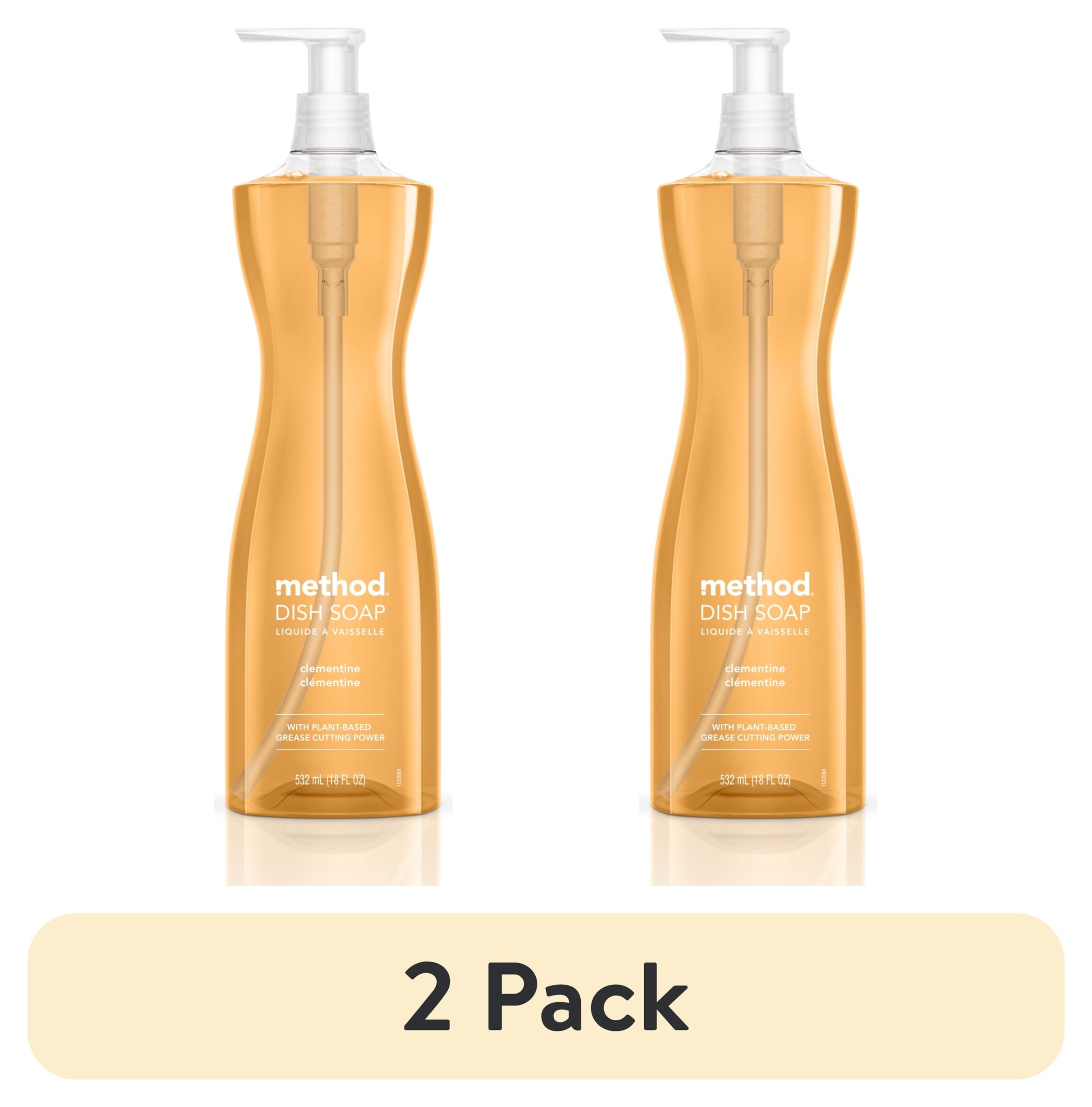 (2 pack) Method® Dish Soap, Clementine, 18 Oz Pump Bottle 81793900735 ...