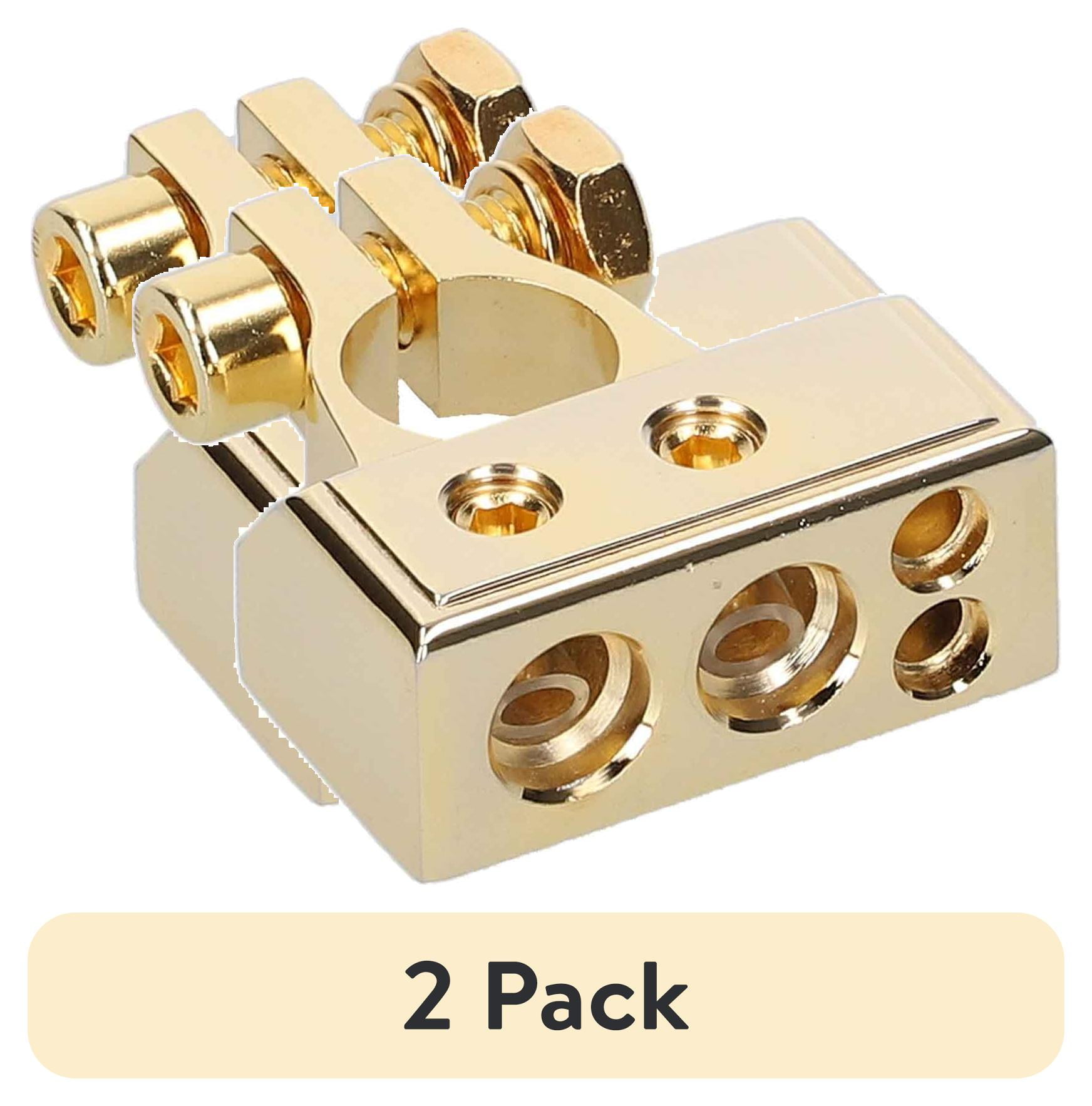 (2 pack) Metra Universal WM-BT1 Gold Plated Battery Terminals - Walmart.com