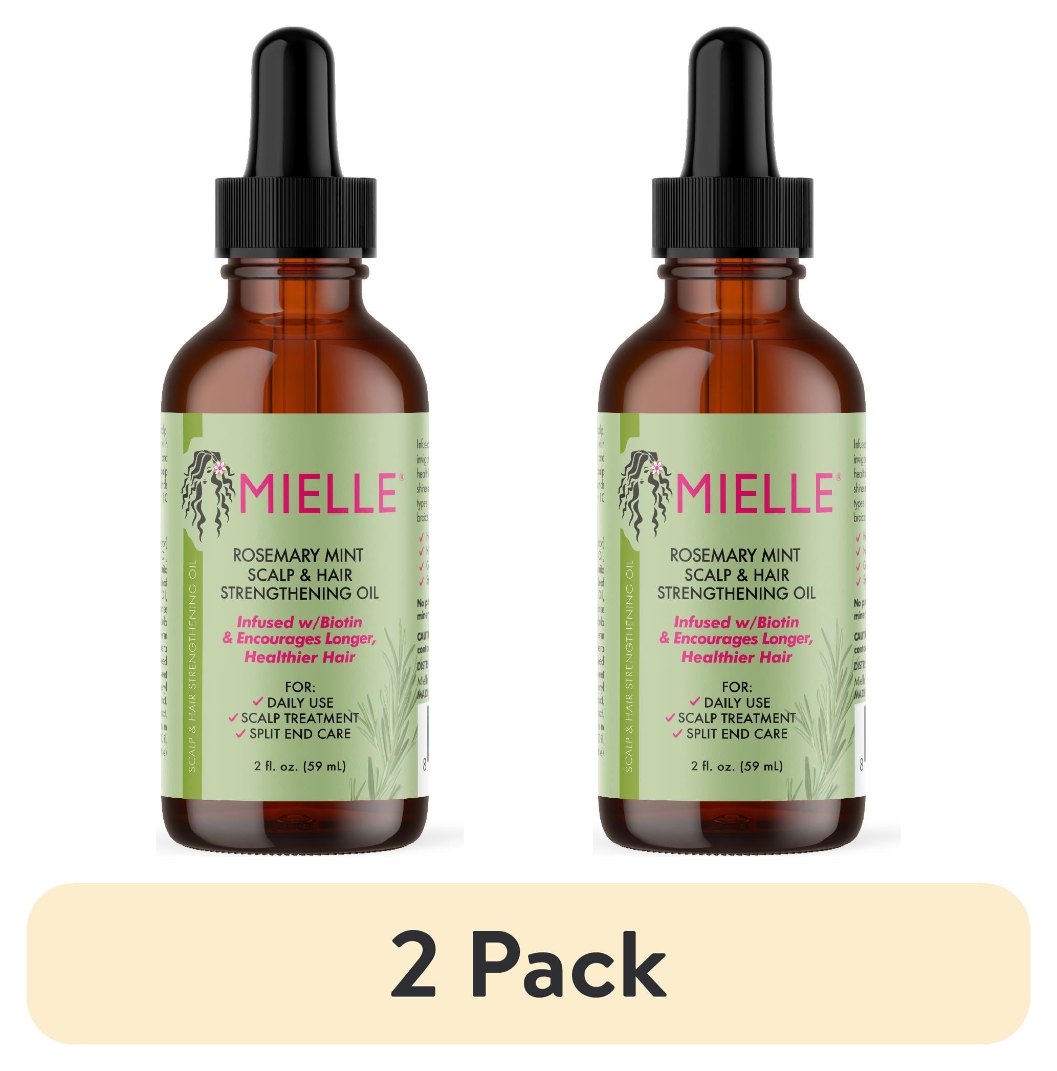 (2 pack) Mielle Organics Rosemary Mint Scalp & Hair Strengthening Oil 2 oz - Walmart.com