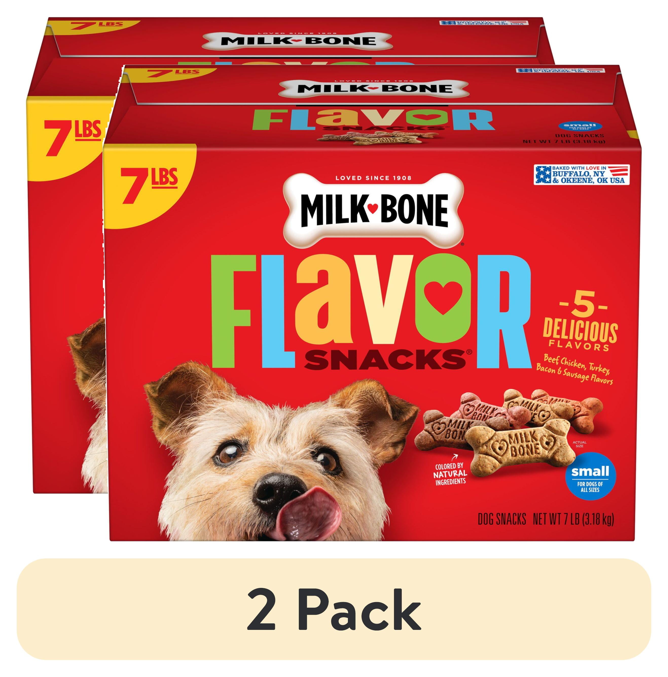 (2 pack) Milk Bone Flavor Snacks Small Dog Biscuits, Flavored Crunchy ...
