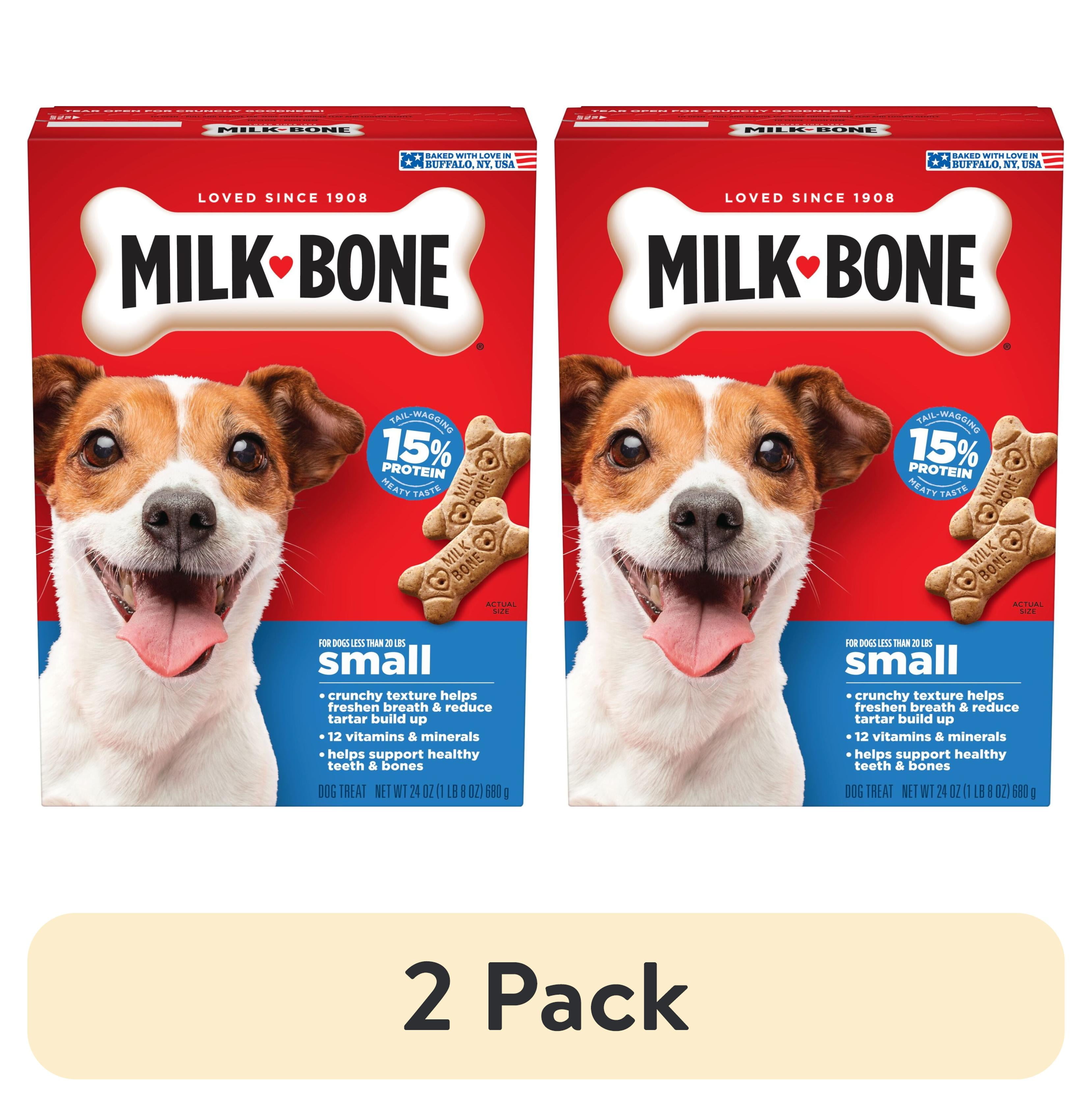(2 pack) Milk Bone Original Biscuits, Small Dog Treats, 24 oz Box ...