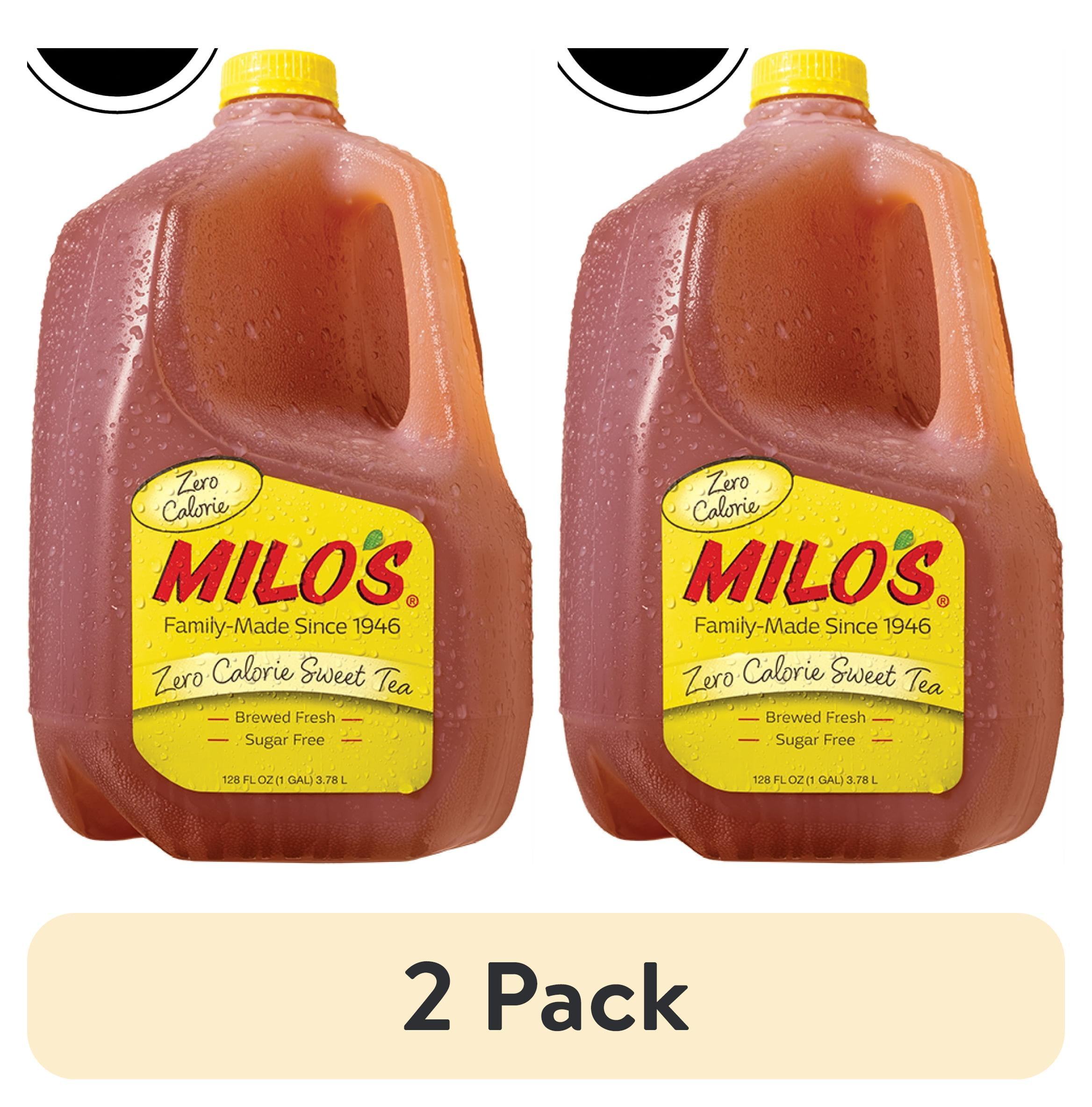 (2 pack) Milo's Famous Sugar Free, Zero Calorie Sweet Iced Tea, 128 fl ...