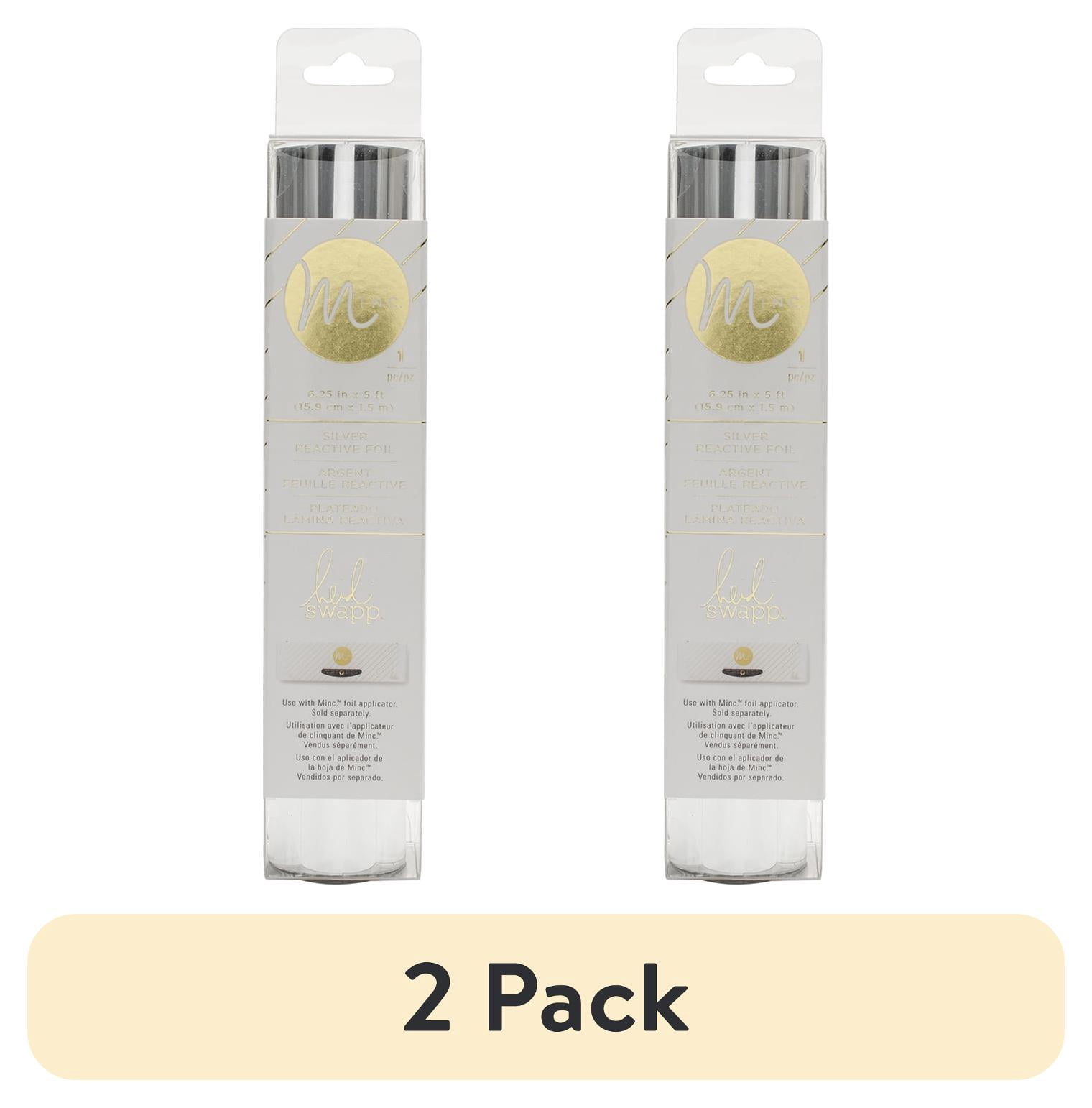 (2 pack) Minc Reactive Foil 6"X5' Roll-Silver, Pk 3, Heidi Swapp ...