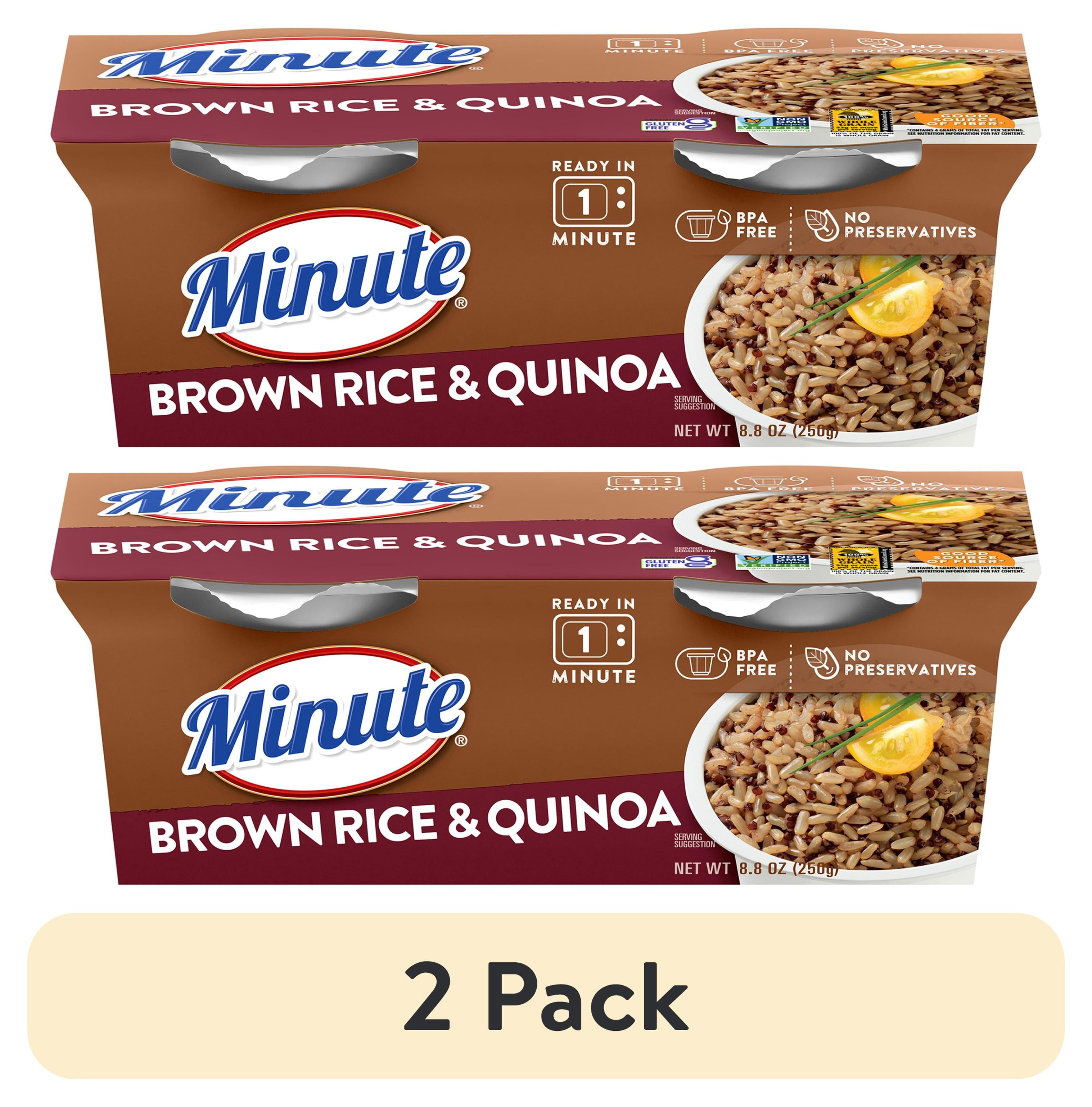 (2 pack) Minute Brown Rice and Quinoa, Gluten Free Microwaveable Rice ...