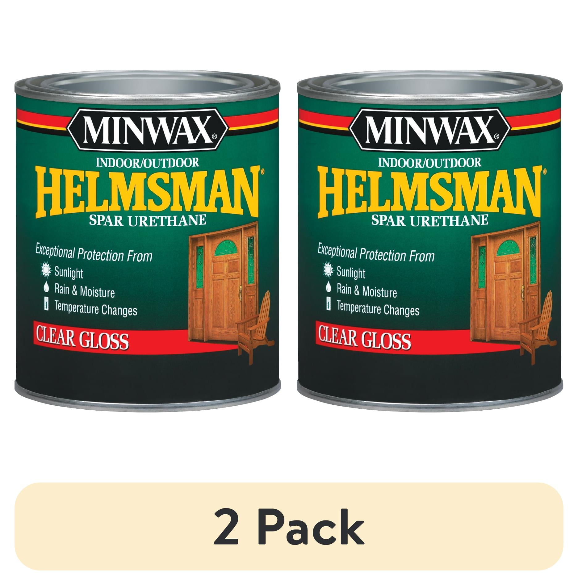 (2 pack) Minwax 63200444 Indoor/Outdoor Helmsman Spar Urethane, Gloss ...