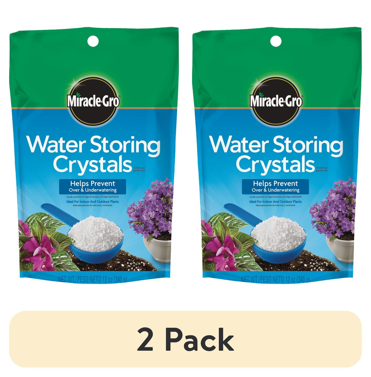 (2 pack) Miracle-Gro Water Storing Crystals - Walmart.com
