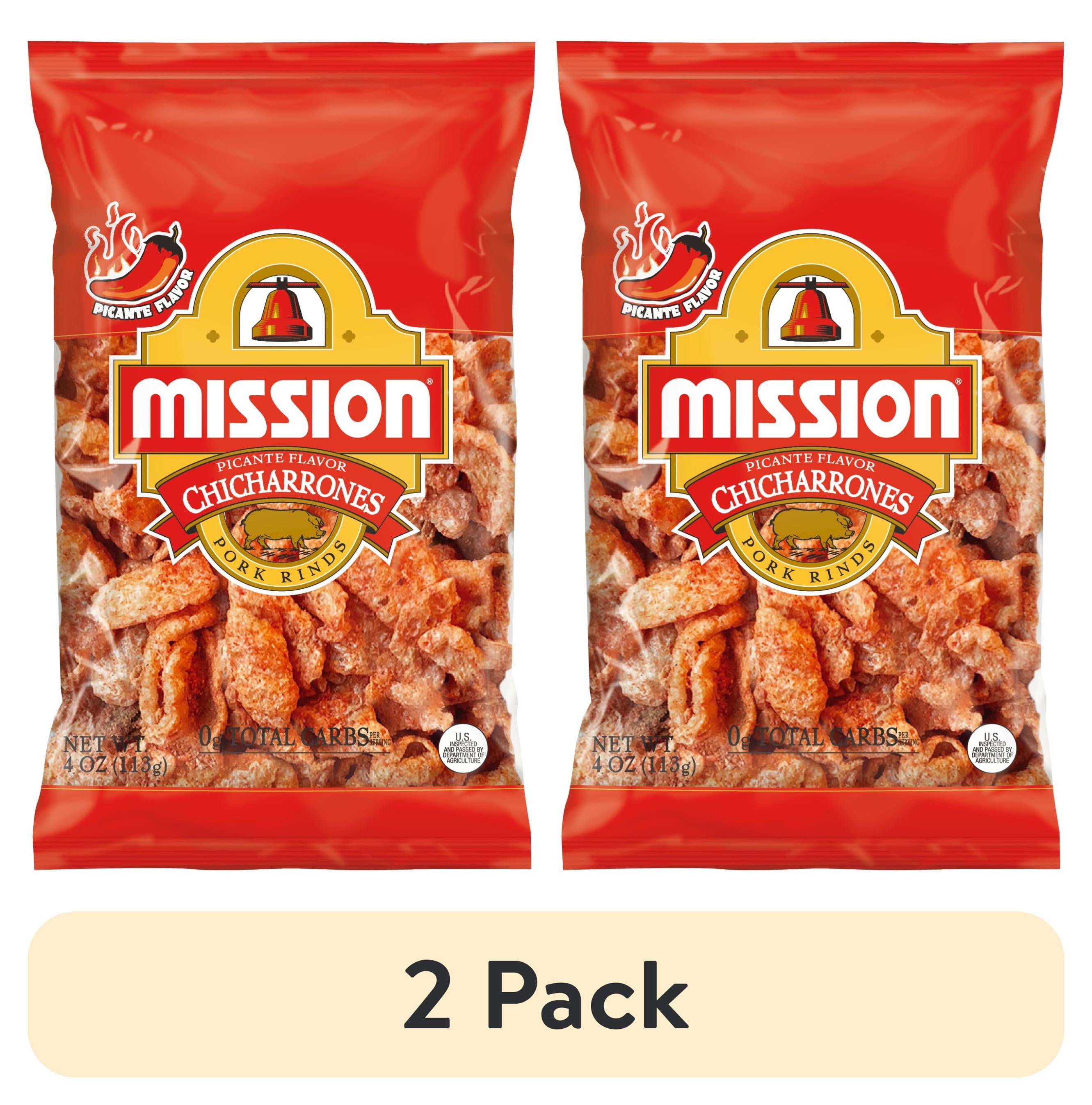 (2 pack) Mission Chicharrones Picante Flavor, 4 Ounce Bag - Walmart.com
