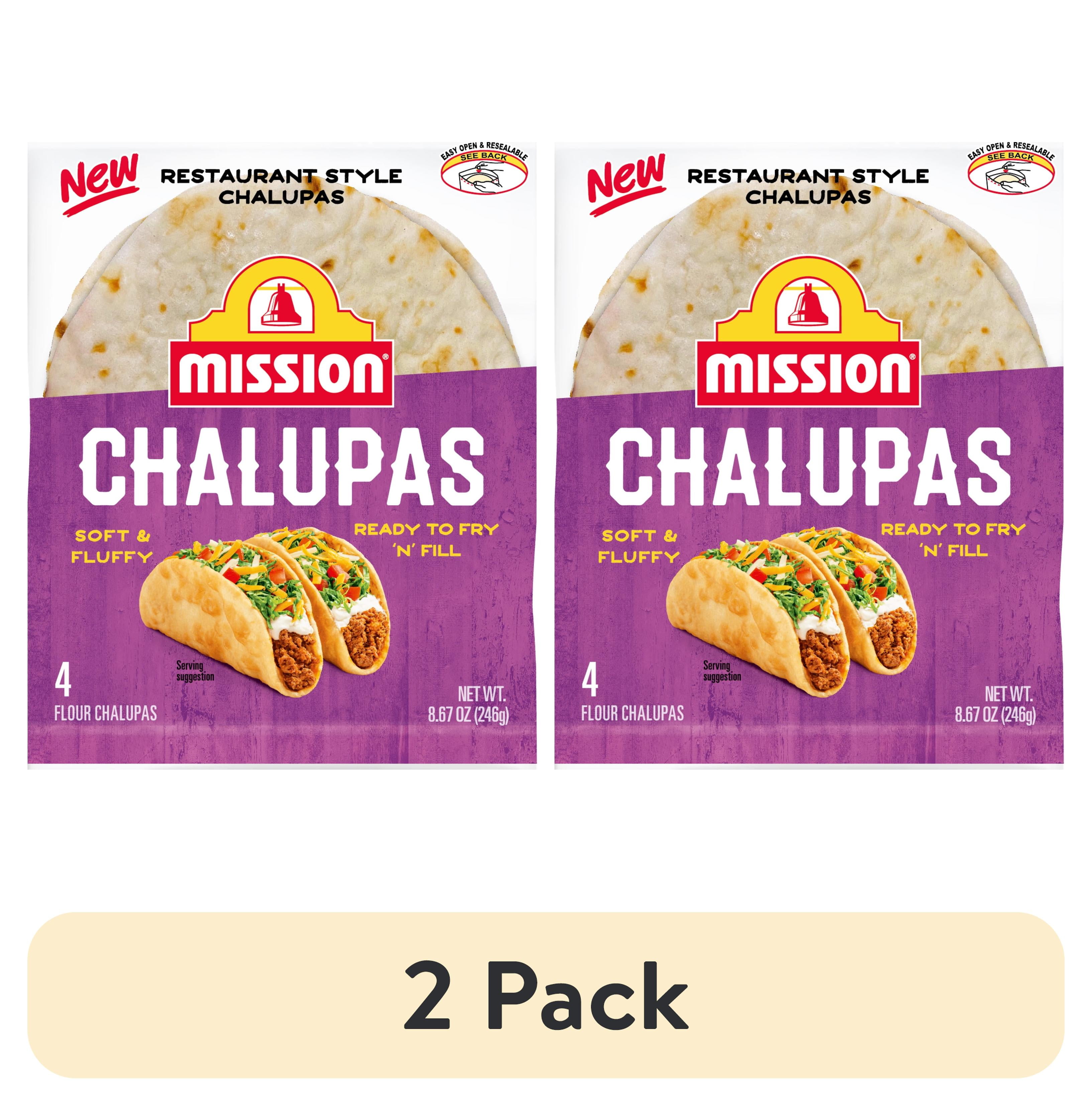 (2 pack) Mission Flour Chalupas, 4 Count - Walmart.com