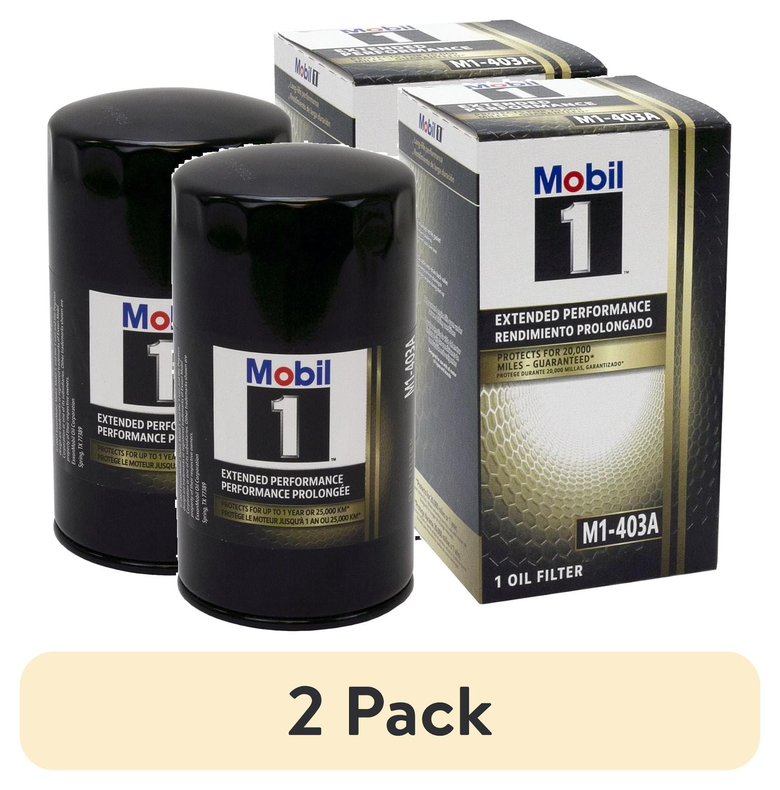(2 pack) Mobil 1 Extended Performance M1-403A Oil Filter - Walmart.com