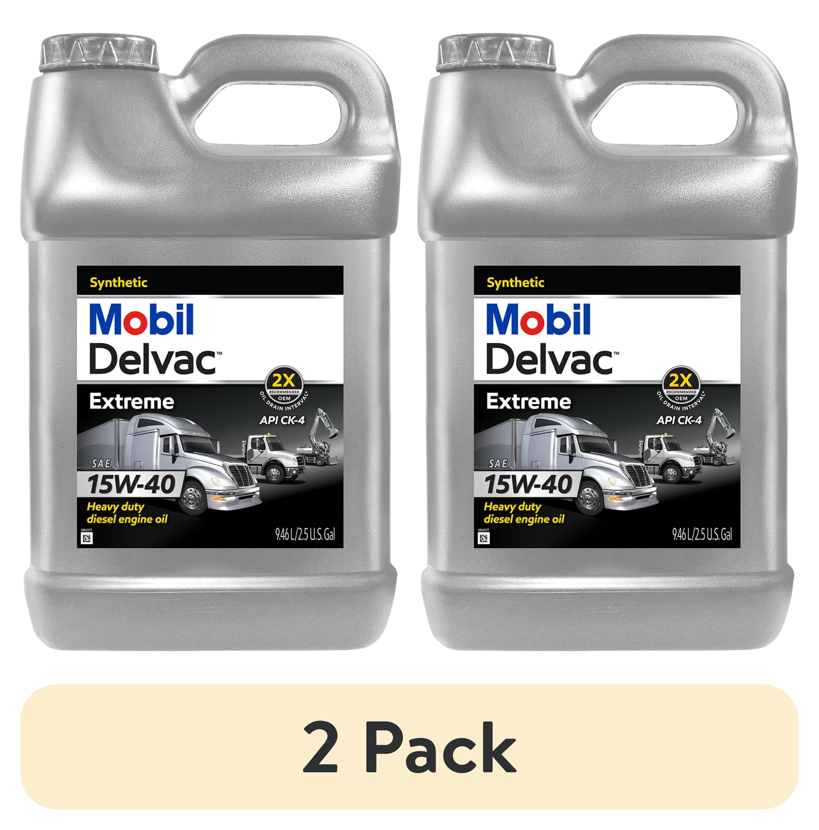 (2 pack) Mobil Delvac Extreme Heavy Duty Full Synthetic Diesel Engine ...