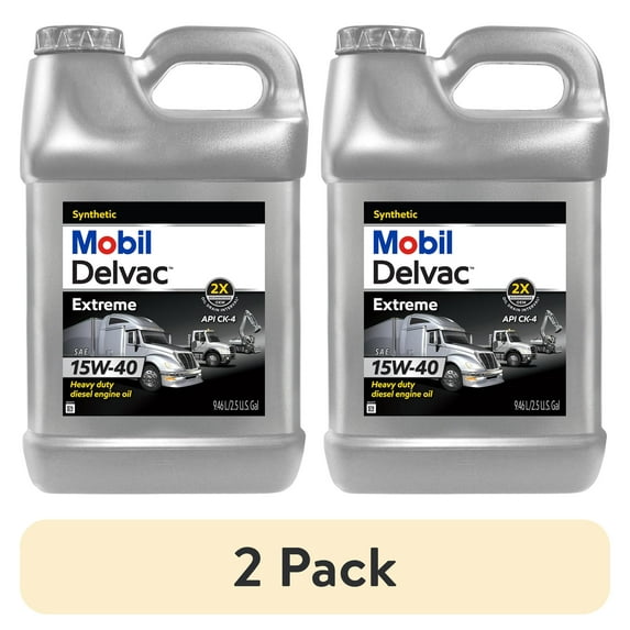 (2 pack) Mobil Delvac Extreme Heavy Duty Full Synthetic Diesel Engine ...