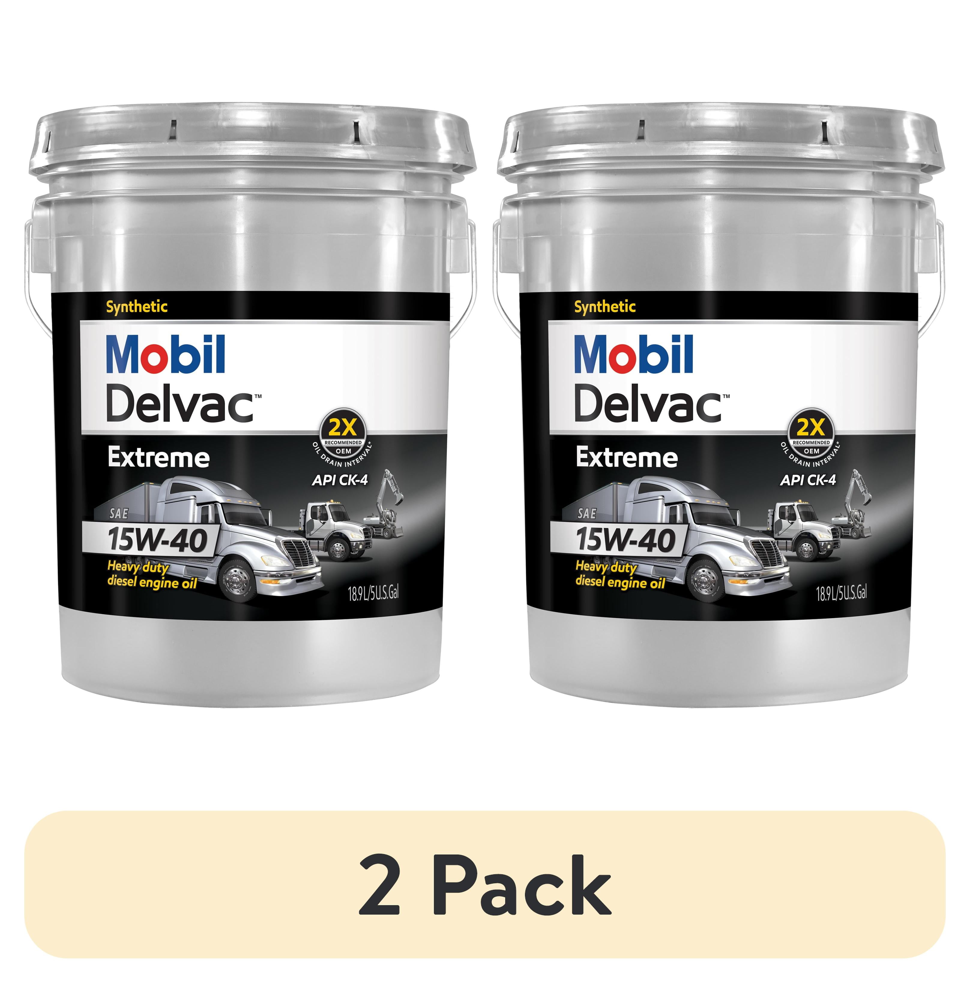 (2 pack) Mobil Delvac Extreme Heavy Duty Full Synthetic Diesel Engine ...
