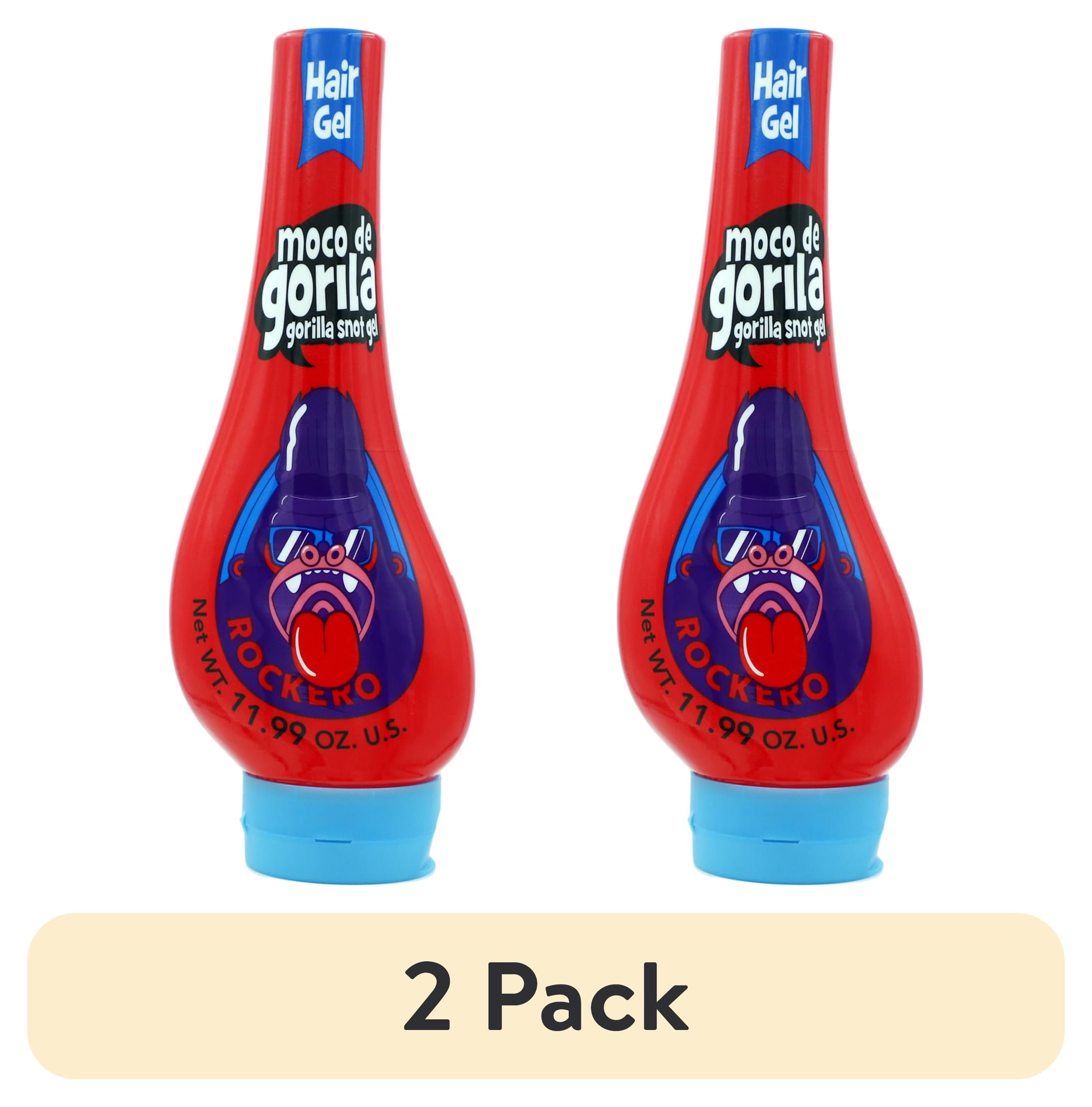 (2 pack) Moco Gorilla Hair Styling Gel Rockero Unisex for Long Lasting Hold, 11.9 oz Squeeze ...