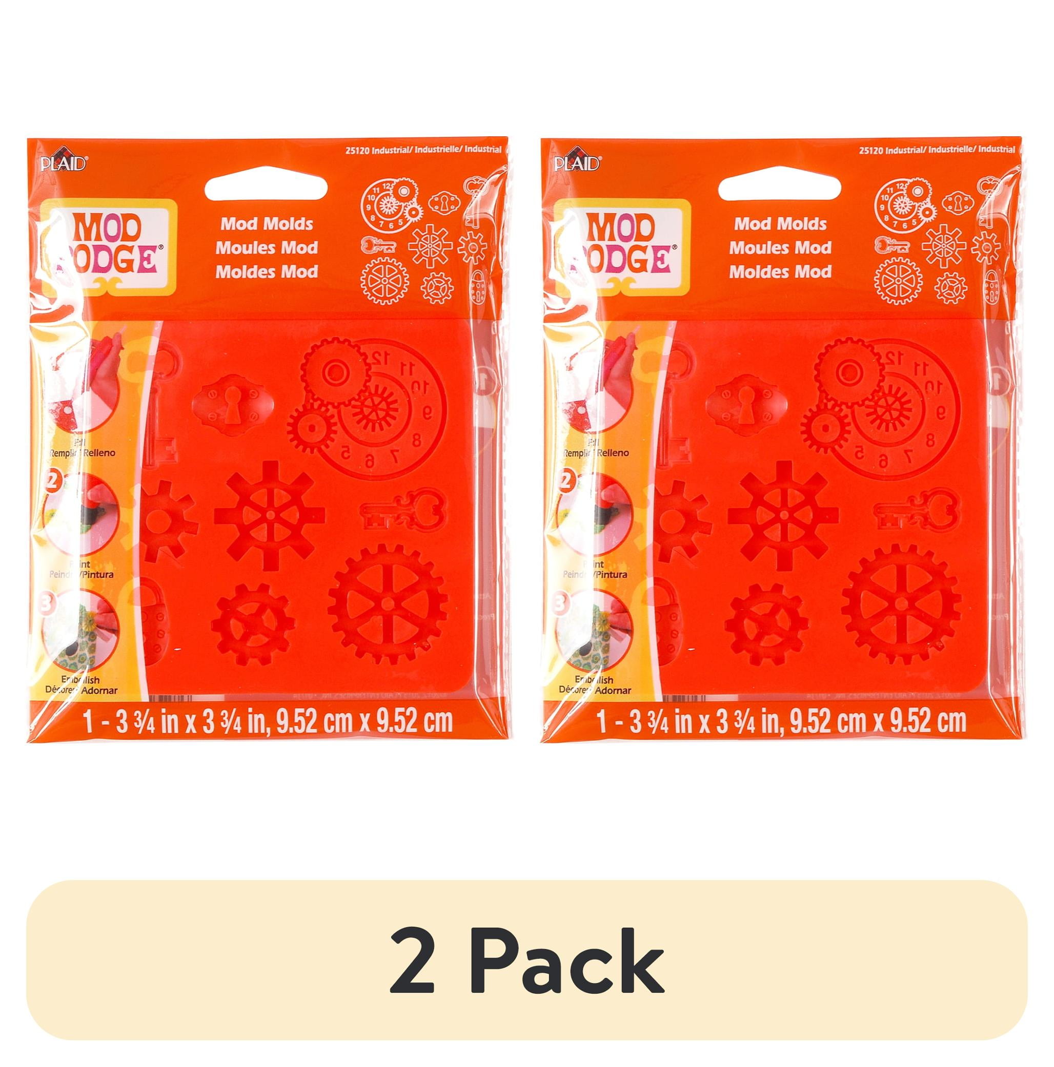 (2 pack) Mod Podge Mod Silicone Mold, Industrial, 3.75" x 3.75 ...