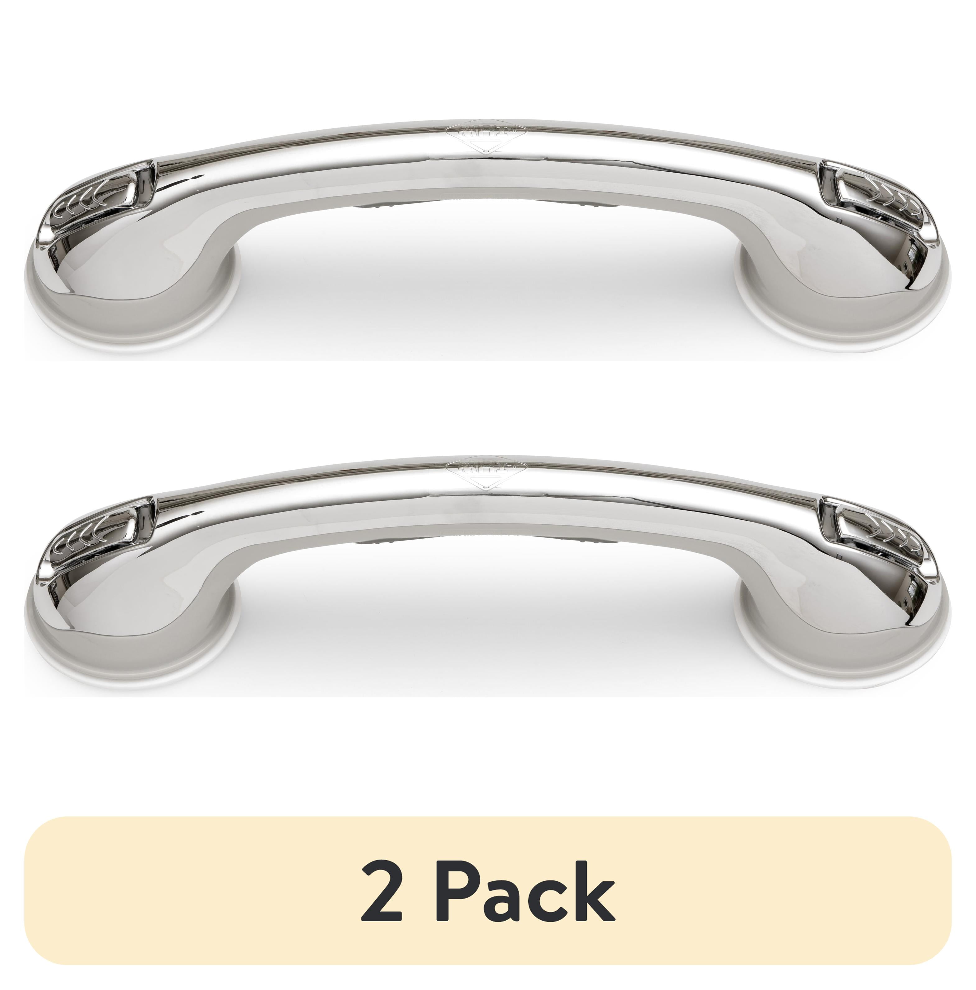 (2 pack) Mommy's Helper Safe-er-Grip Bathtub and Shower Balance Assist Bar, 16 inch, Chrome ...